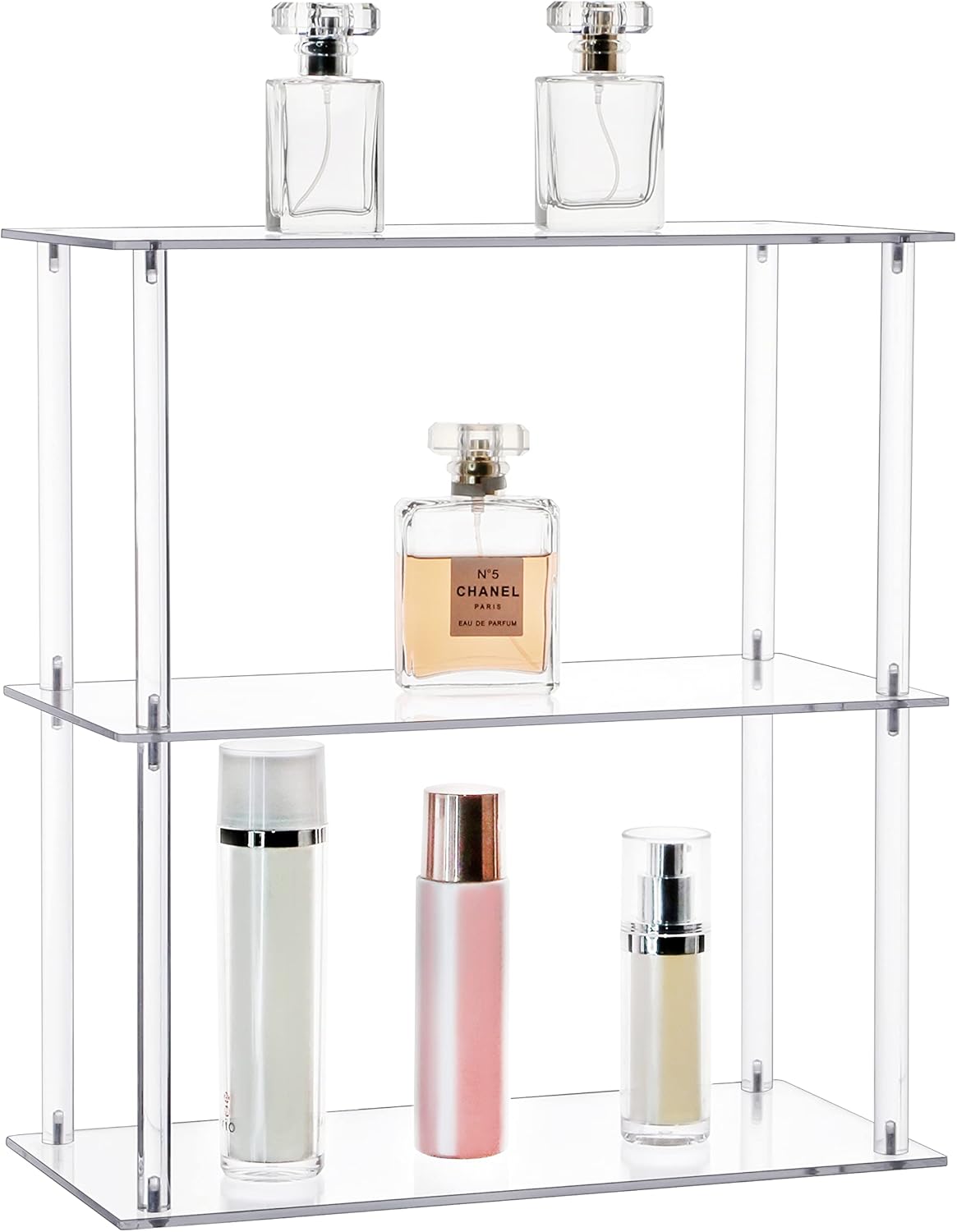 Amazon.com: Jusalpha Rectangular 3 Tier Clear Acrylic Tabletop Display ...