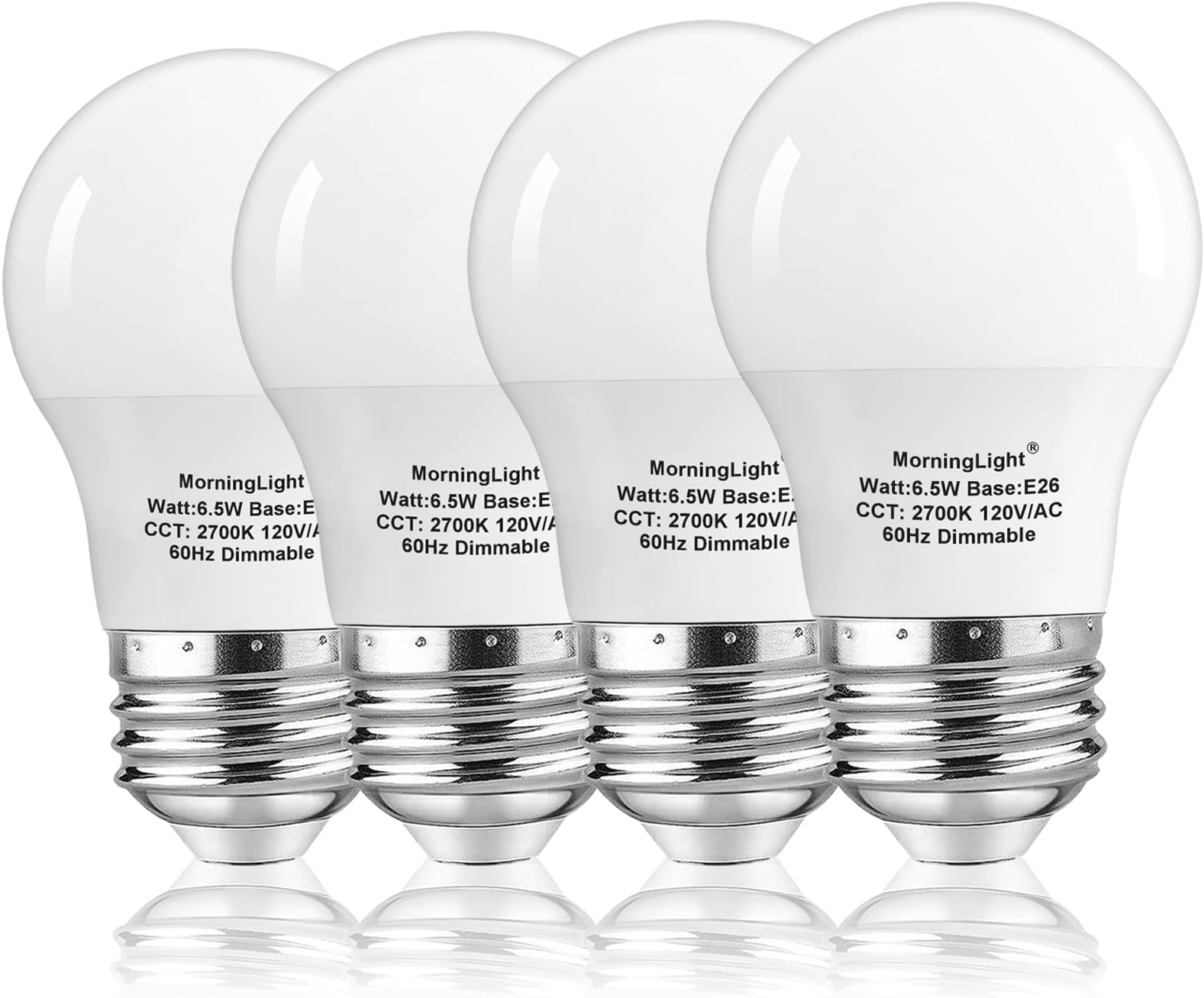 FLSNT A15 LED Edison Bulbs 60W Equivalent with White Glass, Dimmable E26 LED Bulbs for Pendant ...