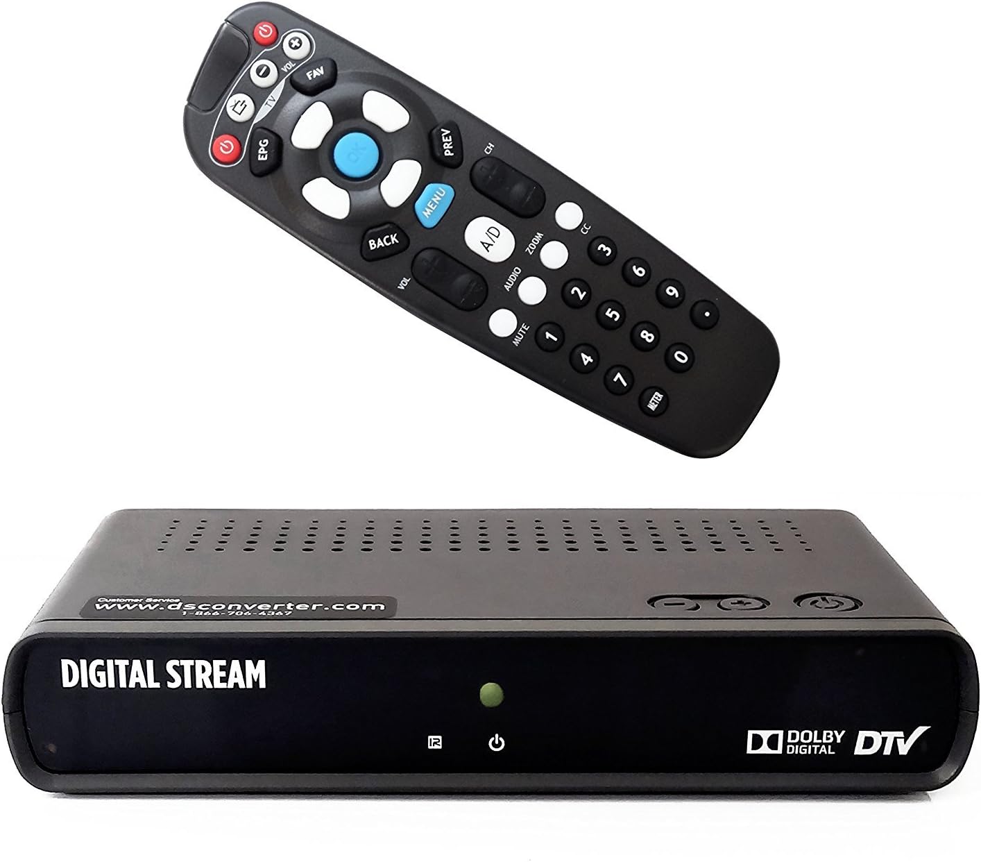 Amazon.com: Digital Stream DTX9980 Analog Pass-Through DTV Converter ...