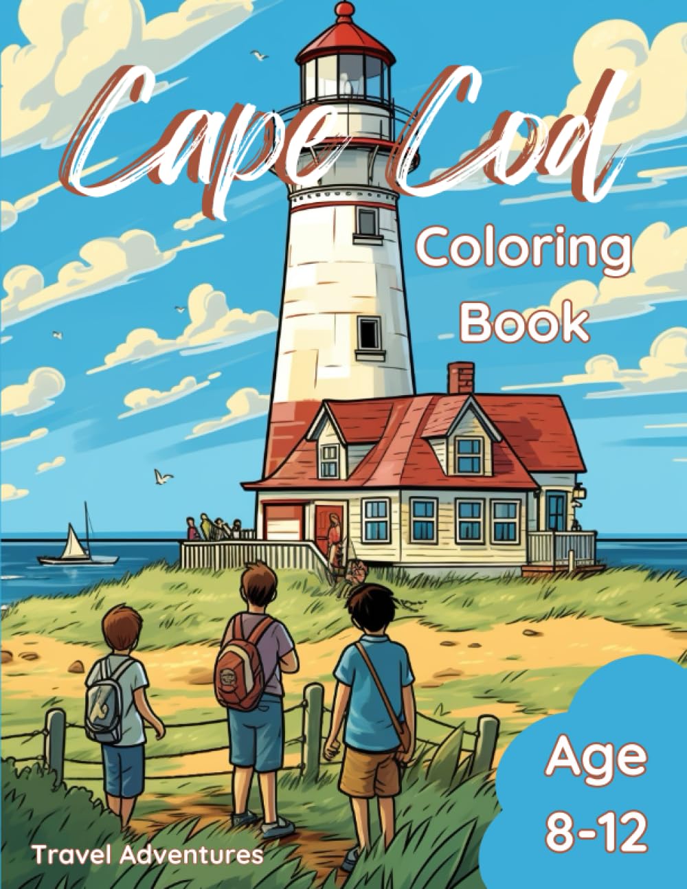 Cape Cod Coloring Book: Awesome Cape Cod Travel Adventures Coloring ...