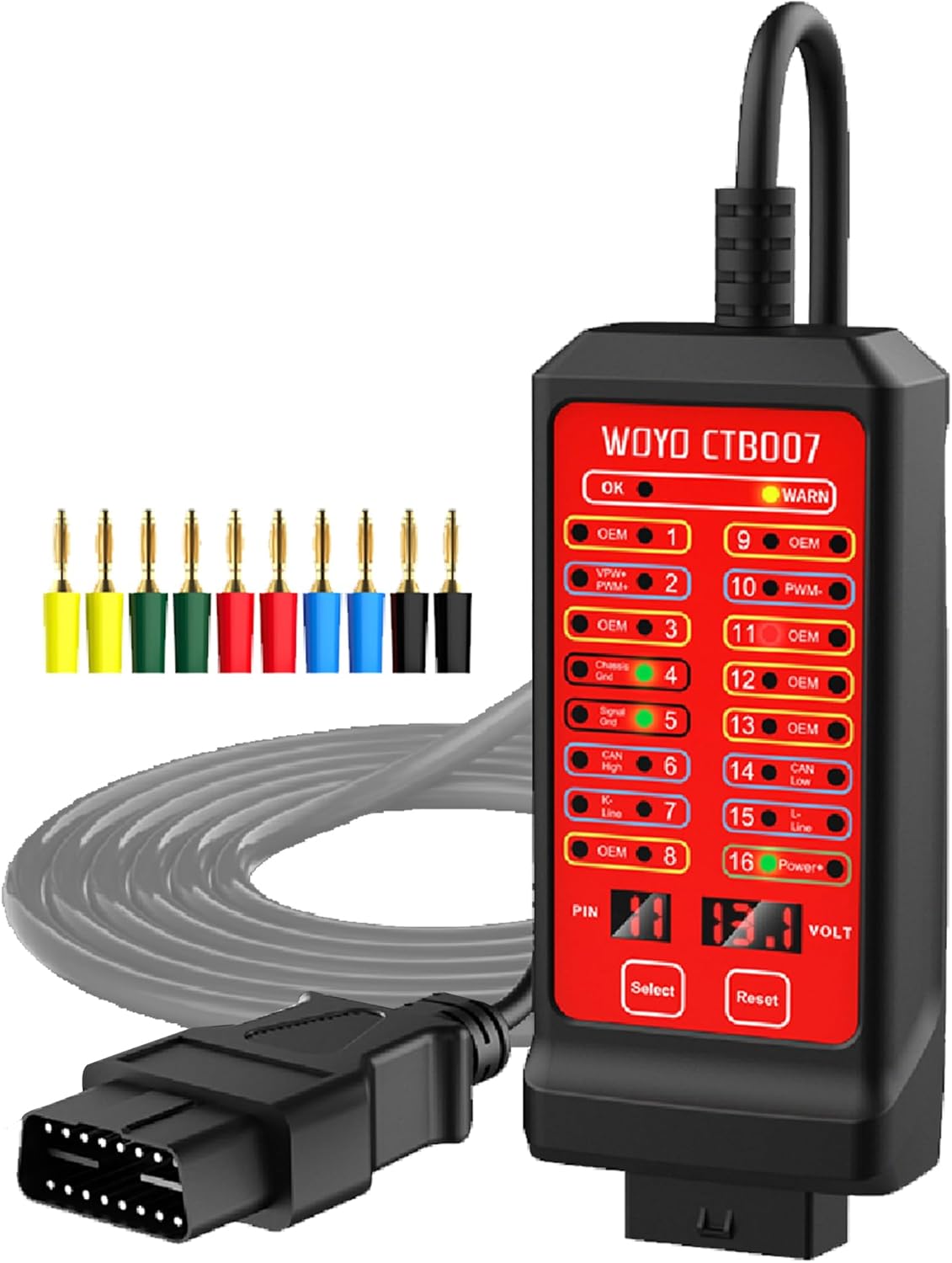 Amazon.com: WOYO CTB007 27 inch 12V/24V OBD2 Breakout Box with 27 inch ...