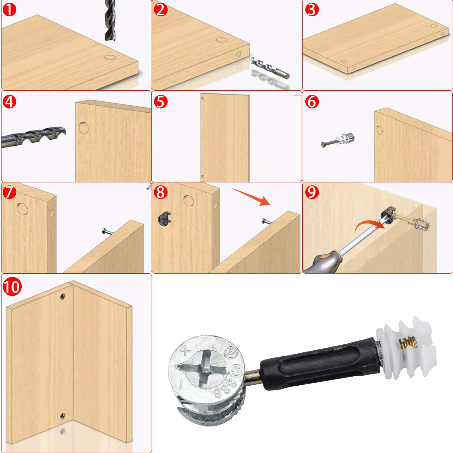 Furniture Cam Connector, Connection Fitting, Cabinet Connector for ...