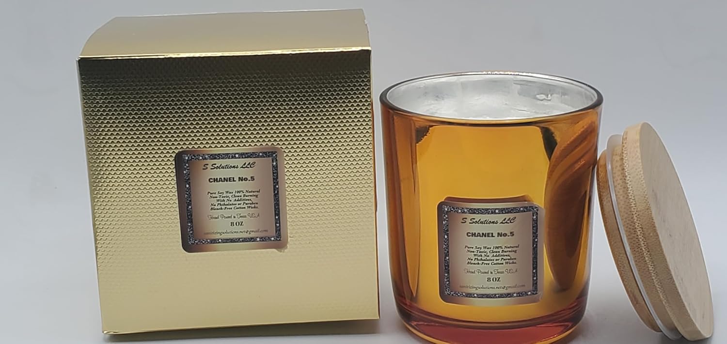 Amazon.com: CHANNEL Scented Primium Soy Candle. (our version of Channel ...