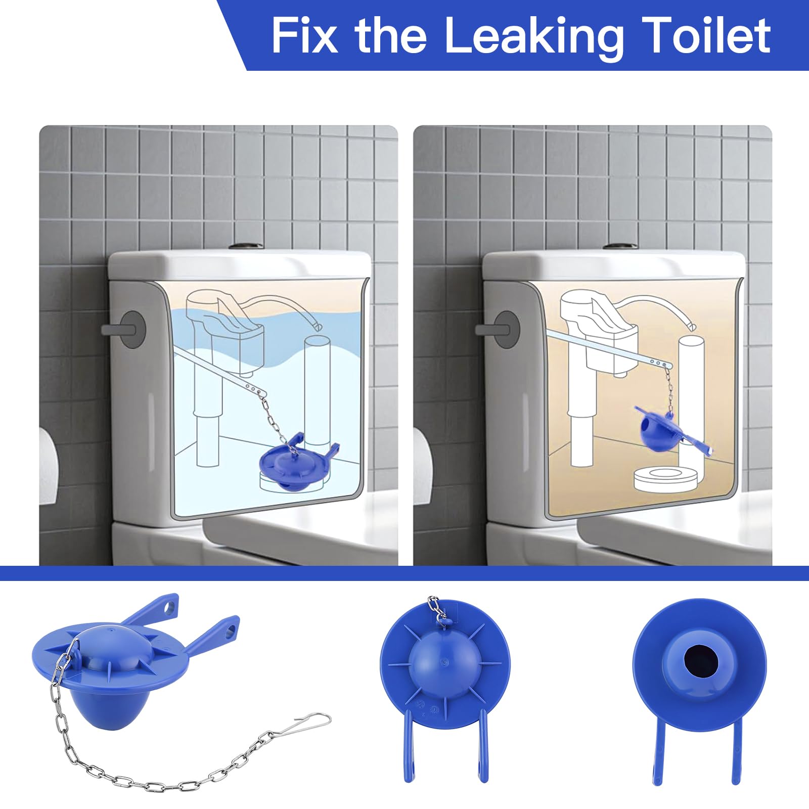 Kohler GP85160 Compatible Toilet Flapper Replacement Kit For Kohler ...