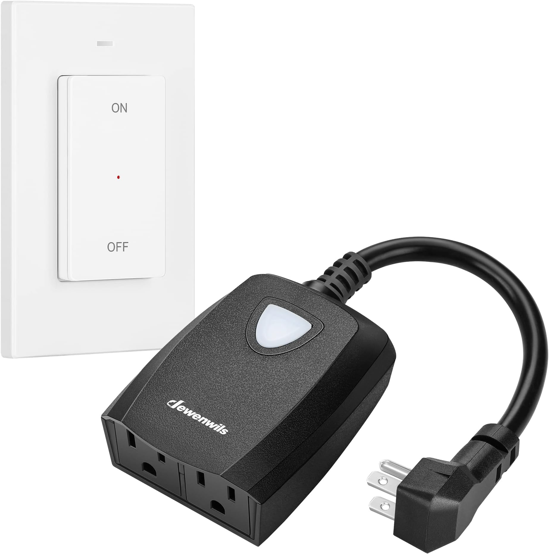 Woods 32555WD Weatherproof Outdoor Electrical Outlet Switch, Wireless ...