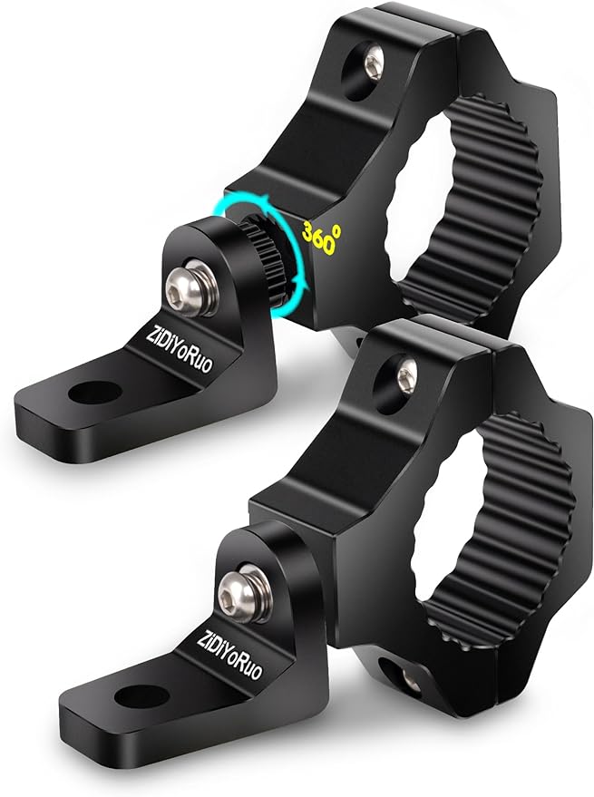 ZIDIYORUO 360 Light Mounts for UTV - 1.75"-2" Roll Bars, Aluminum Alloy ...