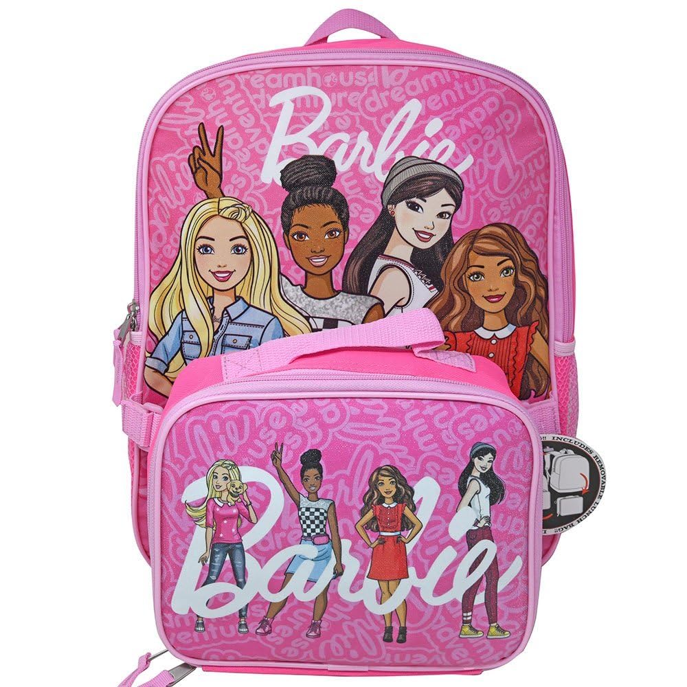 Amazon.com | AI ACCESSORY INNOVATIONS Barbie 16" Backpack with Lunch ...