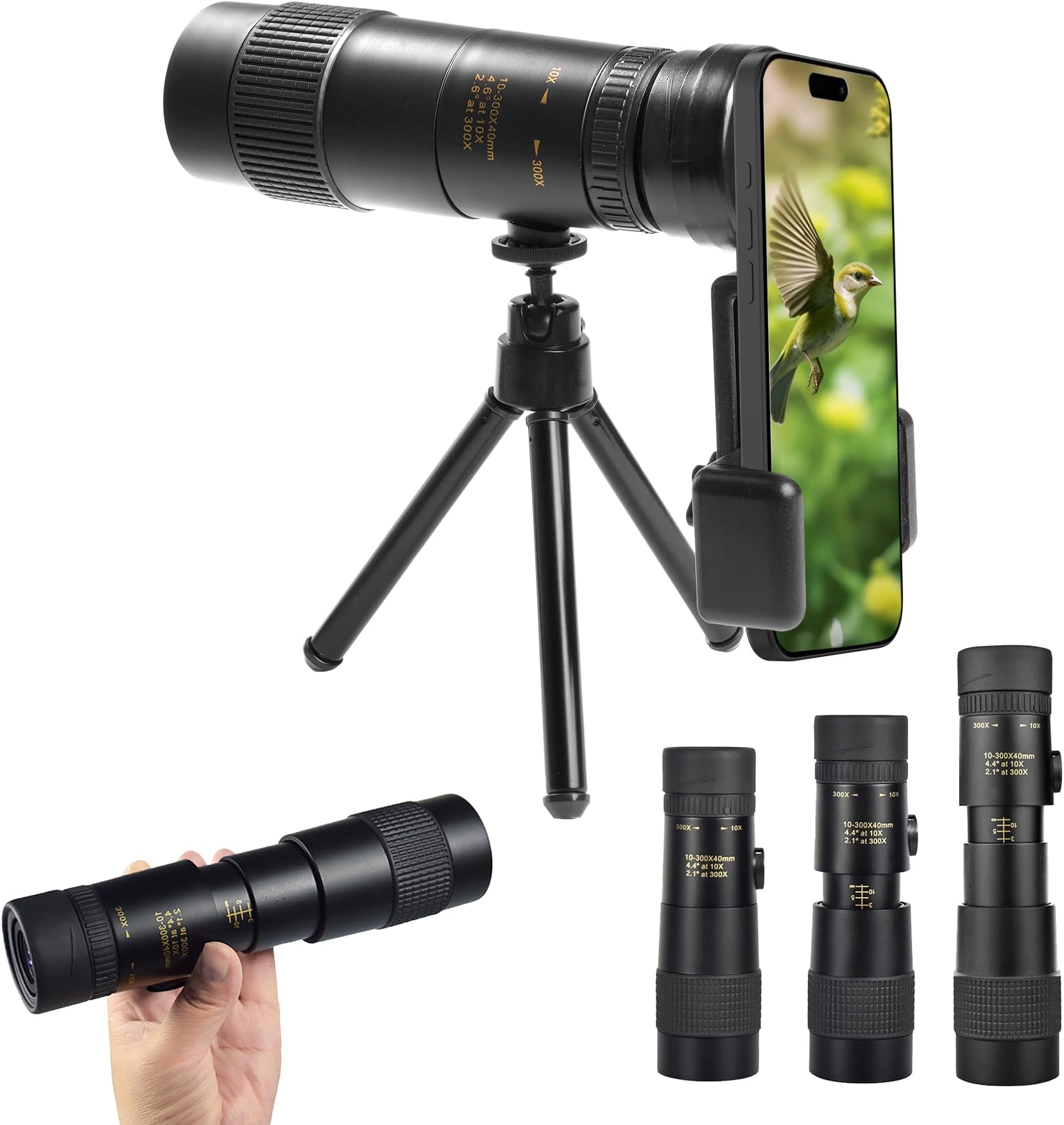 Amazon.com: 12x50 HD Monocular Telescope for Smartphone, Monoculars for ...