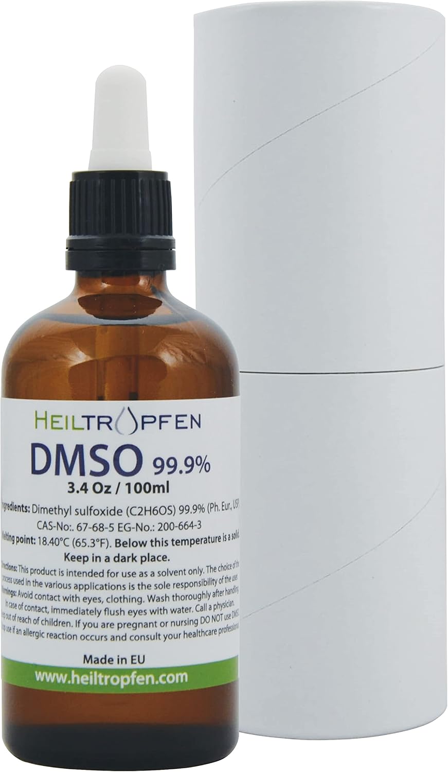 DMSO - Dimethyl sulfoxide liquid (3.4 Oz - 100ml), Pharmaceutical grade ...