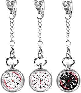 Amazon.com: Avaner Clip-on Hanging Lapel Watches: Nurse Fob Analog ...