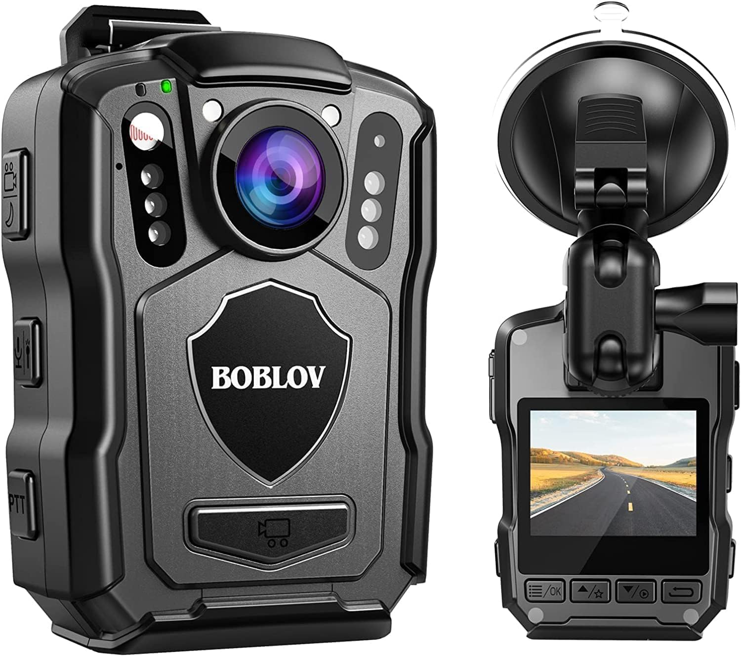 Amazon.com: BOBLOV M5 2K Police Body Camera, GPS Enabled &1440P Body ...