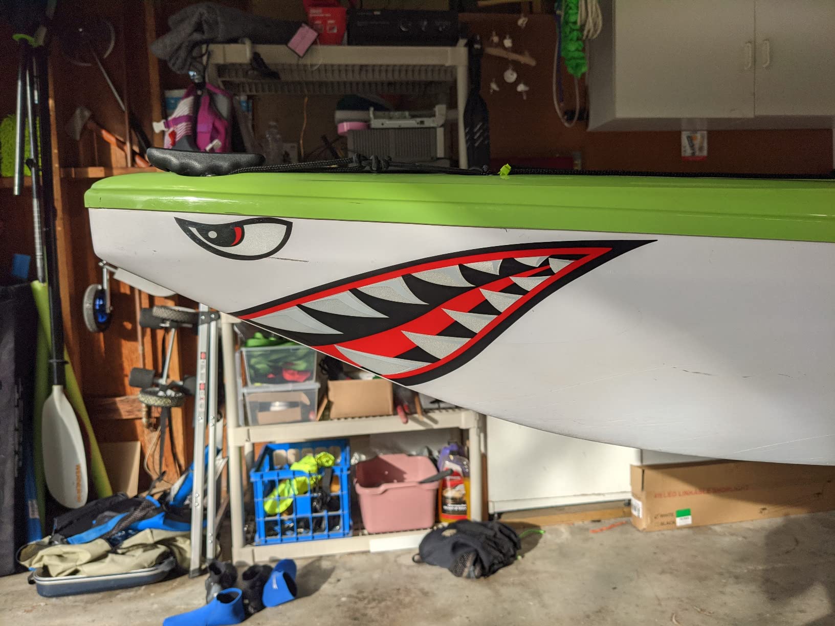 $1/mo - Finance Alemon Shark Teeth Mouth Reflective Decals Graphics ...