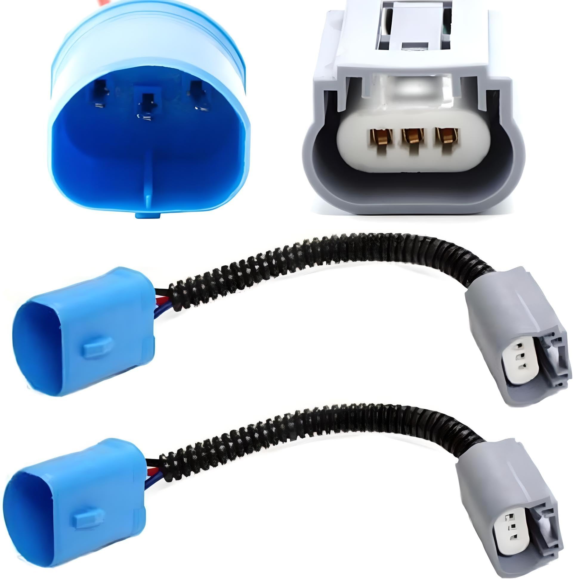 Amazon.com: (2) iJDMTOY 9004 9007 HB5 to H13 9008 Pigtail Wire Wiring ...