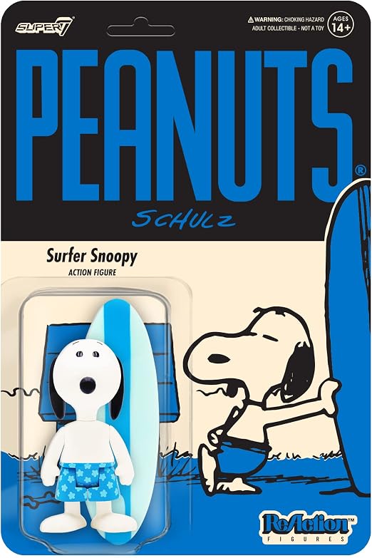 Amazon.com: Super7 Peanuts Surfer Snoopy - 3.75" Peanuts Action Figures ...