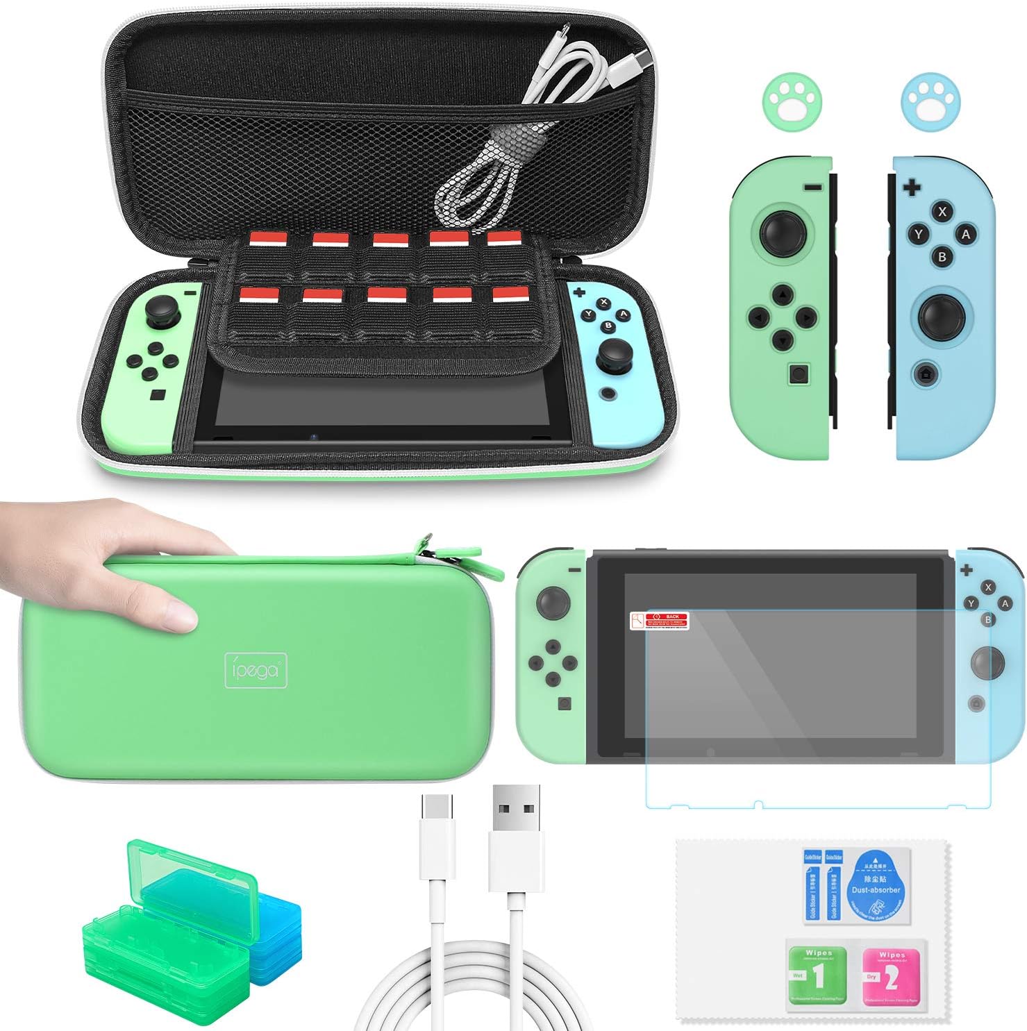 Amazon.com: FASTSNAIL Switch Accessories Bundle 12 in 1 Essential ...