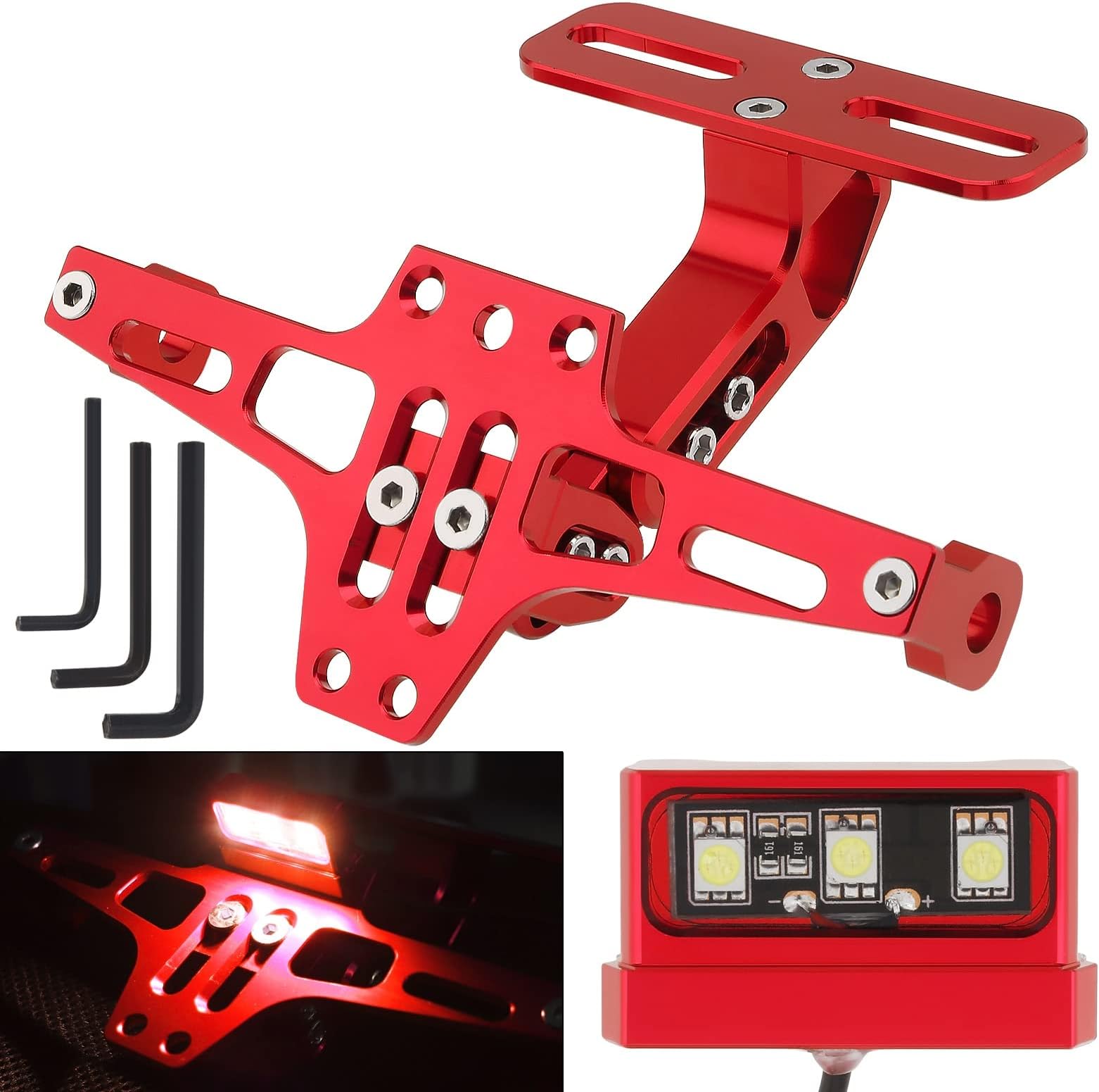 Amazon.com: Windance Motorcycle License Plate Bracket,Universal ...