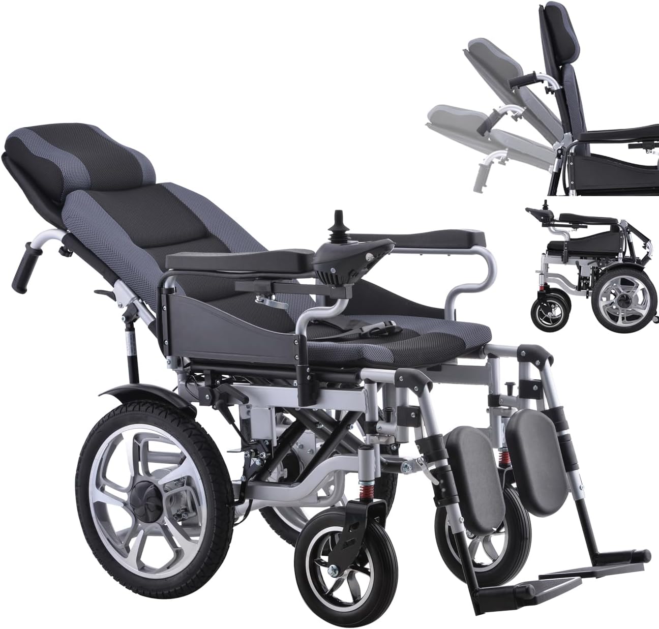 Amazon.com: Adult Reclining Electric Wheelchair All Terrain Adult ...