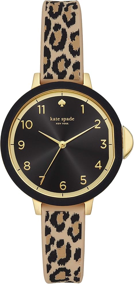 Amazon.com: Kate Spade New York Women's Park Row Black and Gold Leopard ...