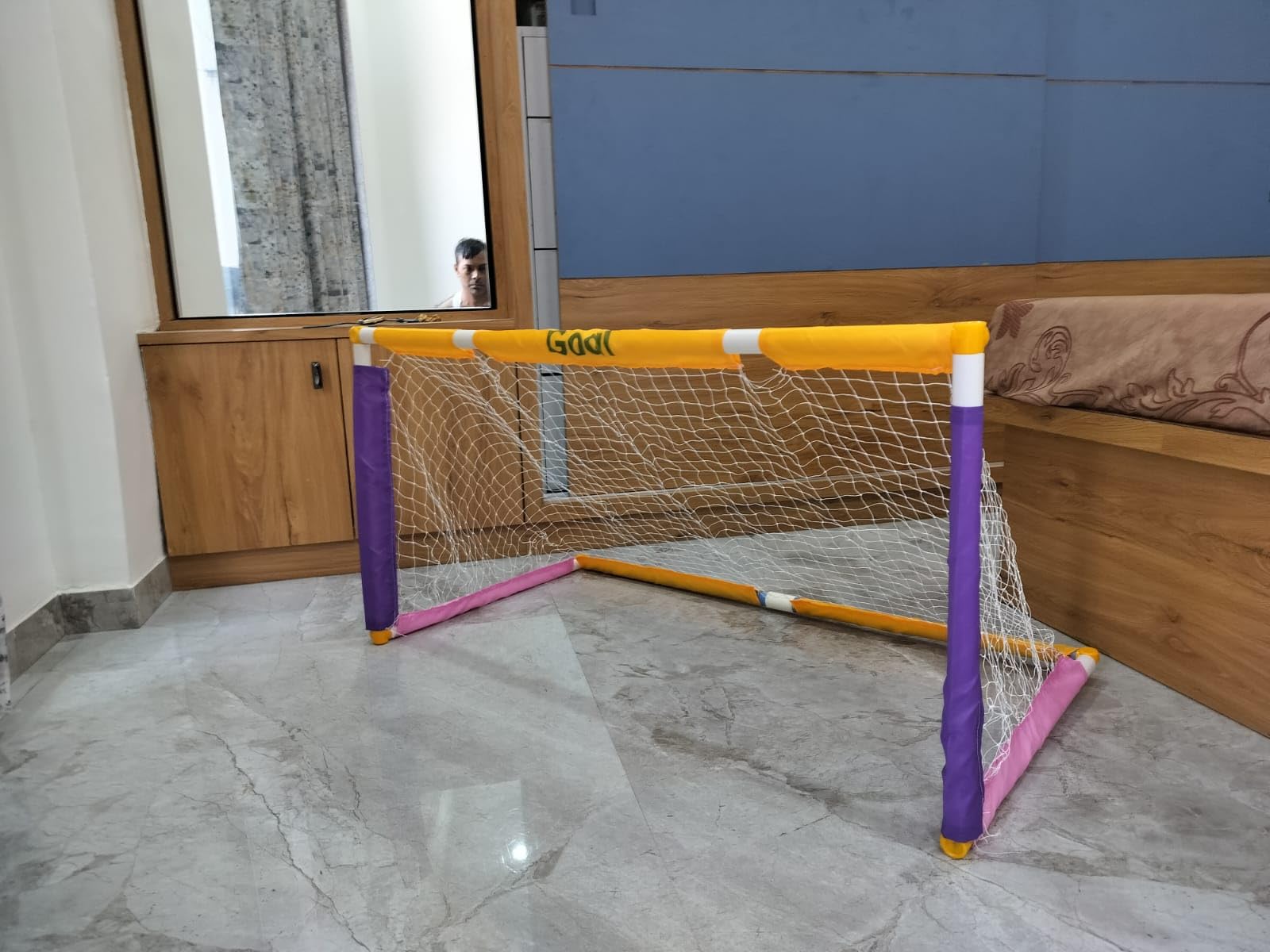 Paixao Portable Easy-Setup- Football Soccer Hover Hocky Goal Post with ...