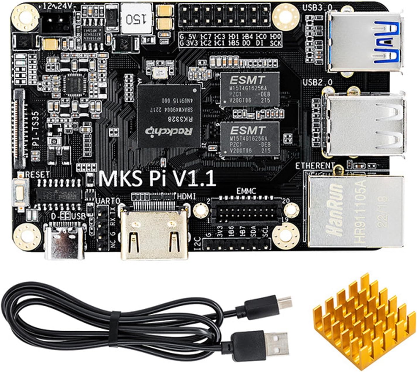 Amazon.com: Makerbase MKS PI V1.1 Conrtrol Board 3D Printer Motherboard ...