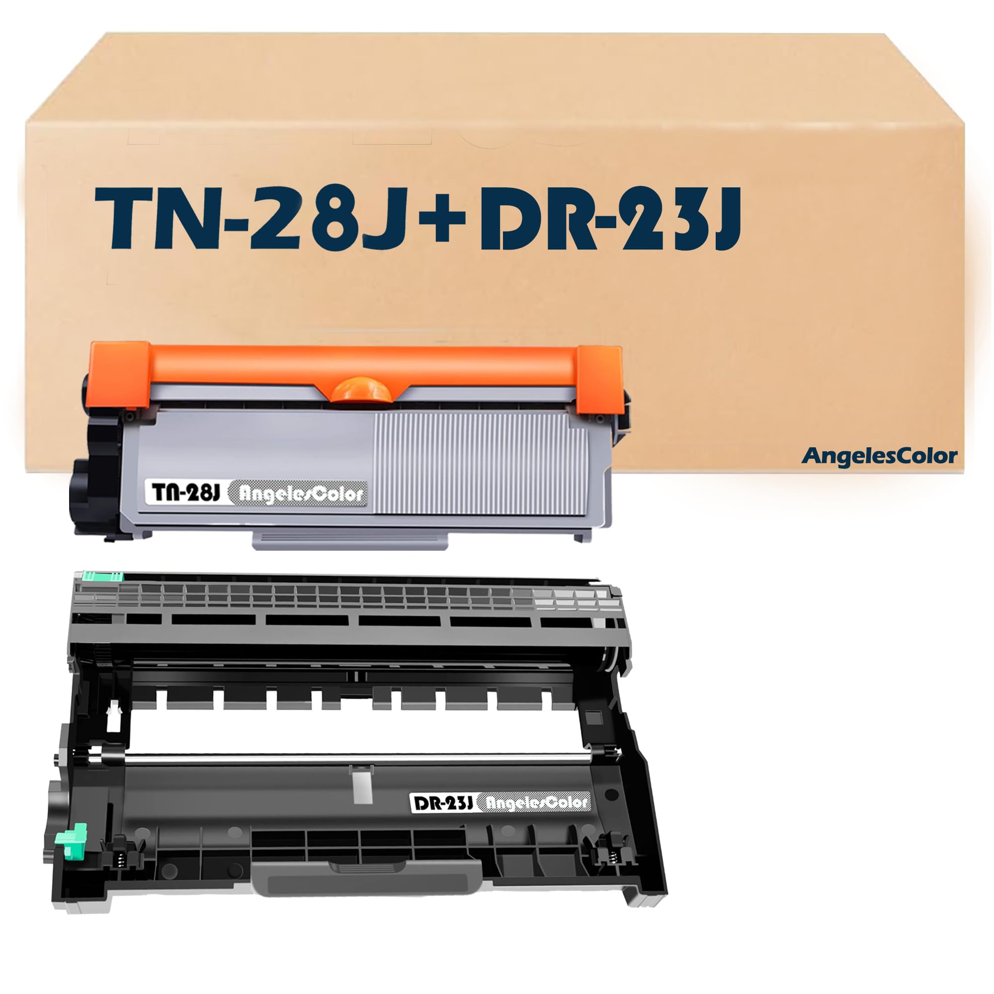 Amazon.co.jp: 互換トナーカートリッジ ドラムユニット TN-28J DR-23J (2パック ブラック) 互換トナーカートリッジ ドラムユニット 対応機種：HL-L2300 HL ...