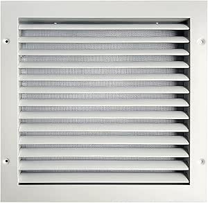 Amazon.com: Aluminum Mesh Vent Cover with Louvered Grille for Wall and ...