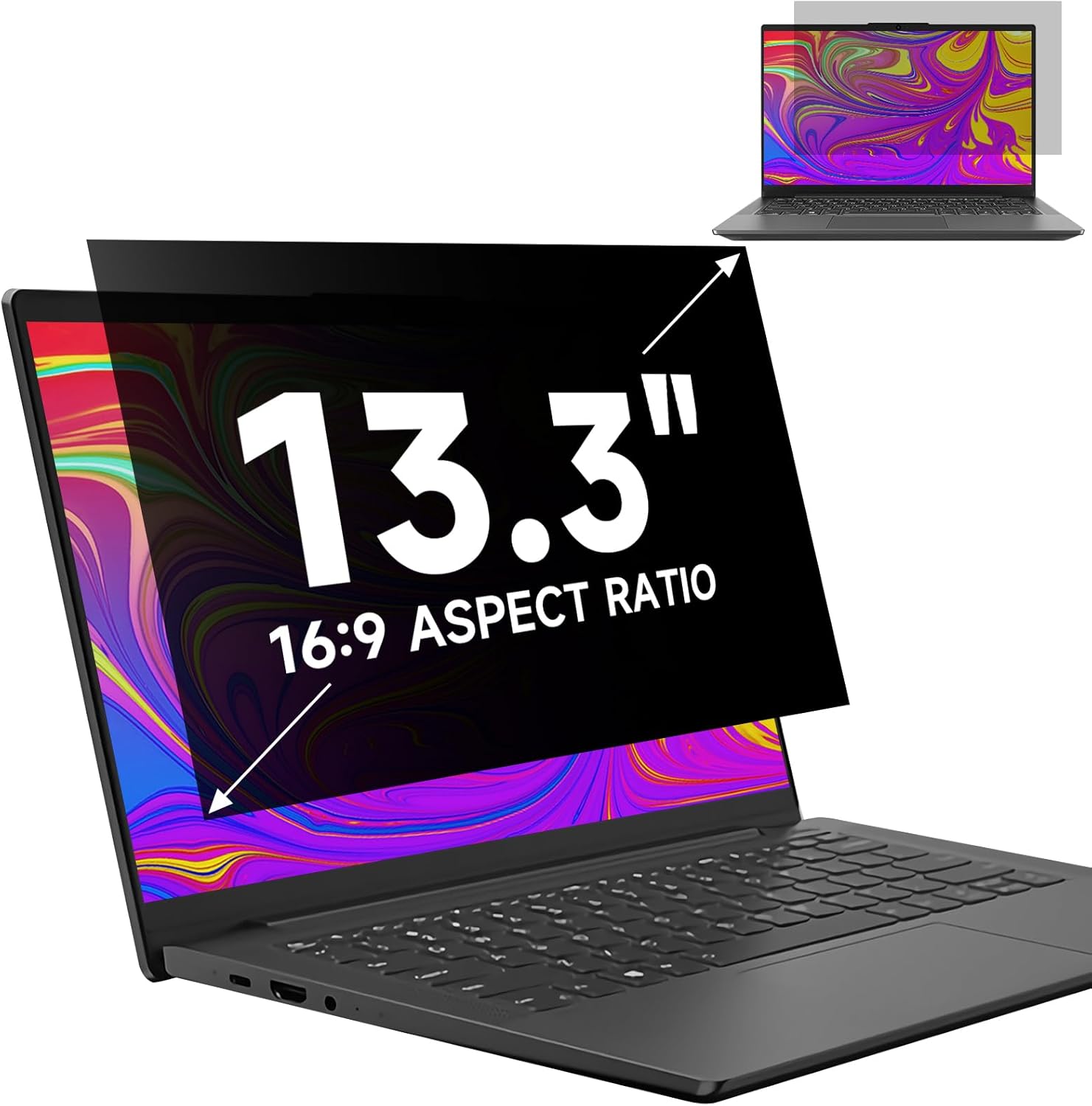 Amazon.com: F FORITO 13.3 Inch Laptop Privacy Screen Protector ...