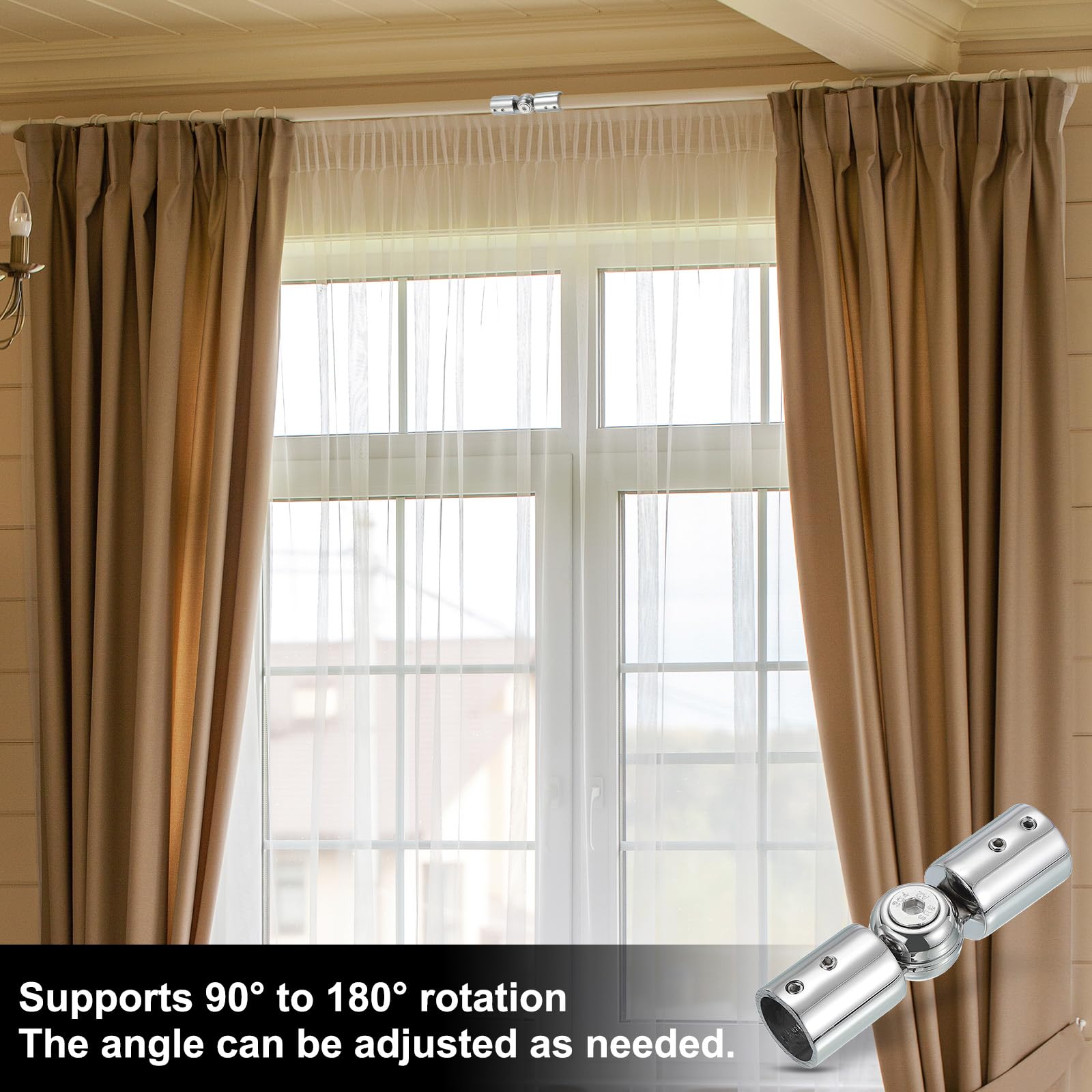Corner Curtain Rod For Windows PATIKIL Window Corner Curtain Rod ...