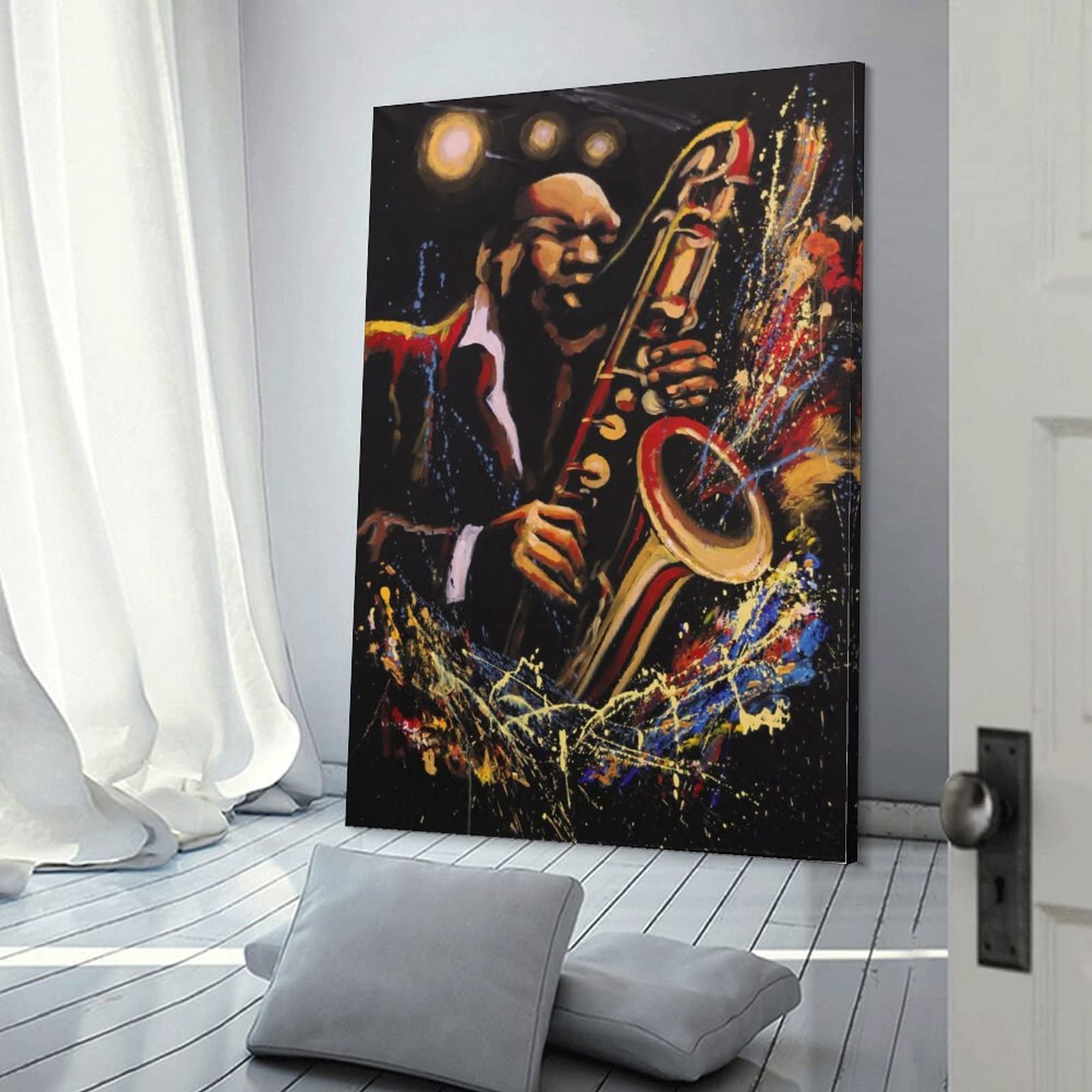 Abstract Saxophone Painting