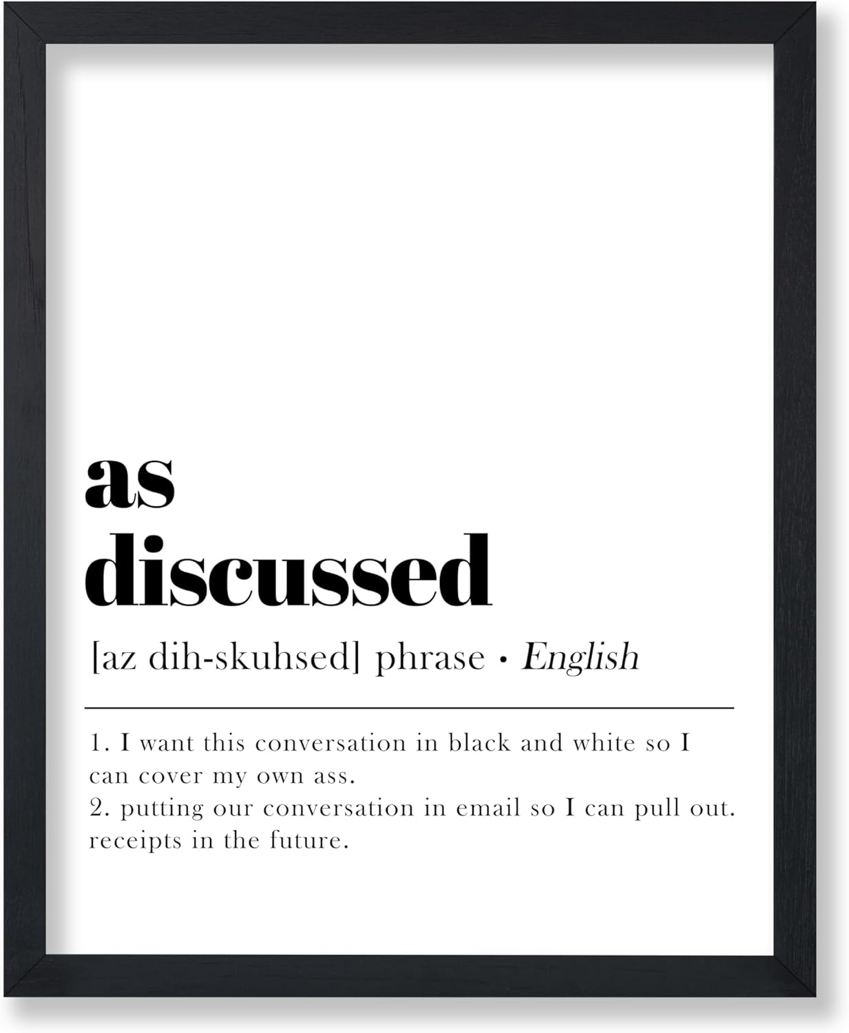 Amazon.com: Poster Master Dictionary Art Poster - Definition of As ...