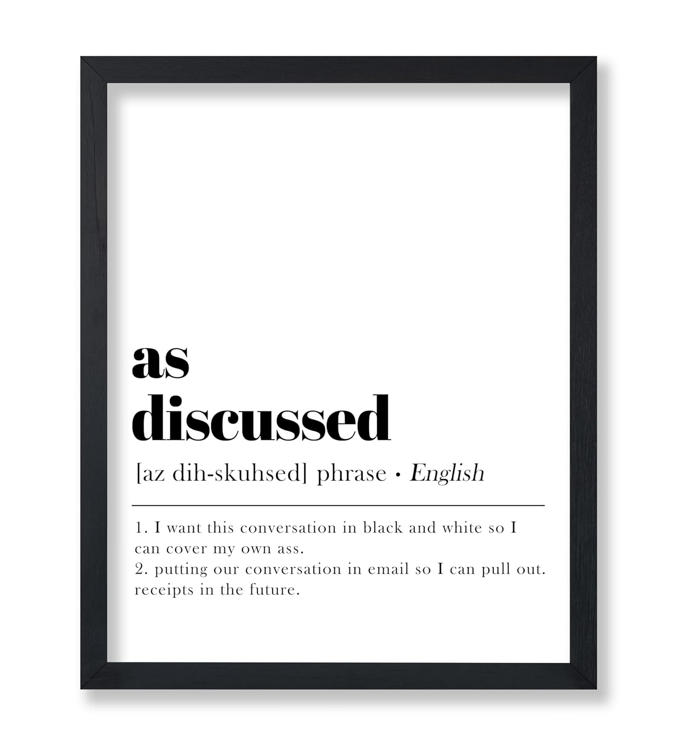 Amazon.com: Monem Art Dictionary Art Poster - Definition of As ...