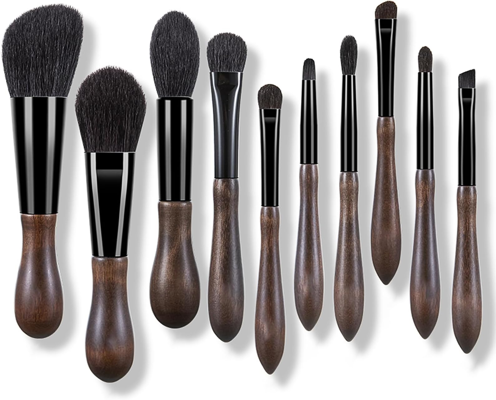 Amazon.com: Natural Goat Hair Make up Brushes Set Professional, Makeup ...