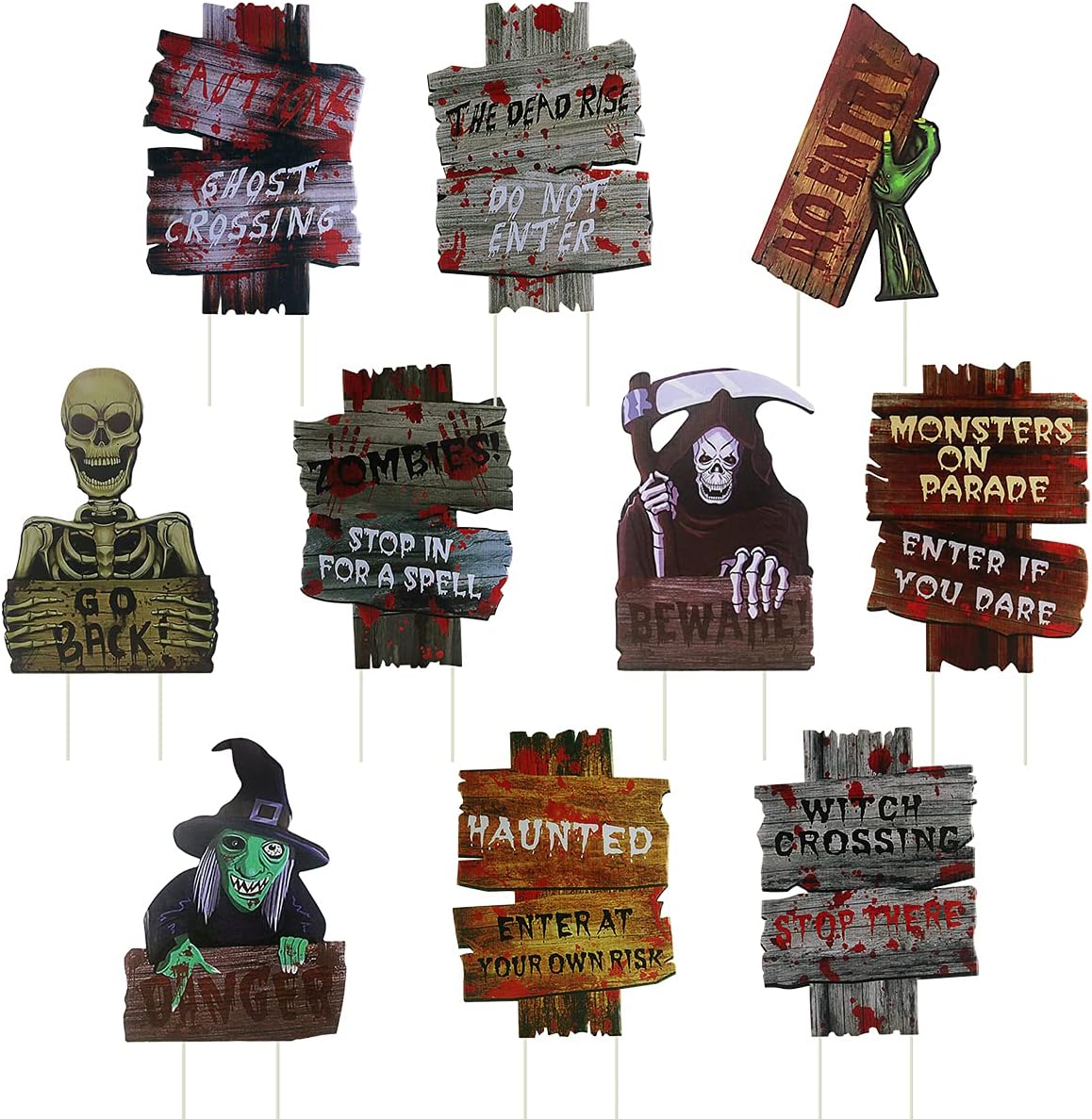 Amazon.com : Liecho 19" x 16" self-Designed Halloween Decorations Yard ...