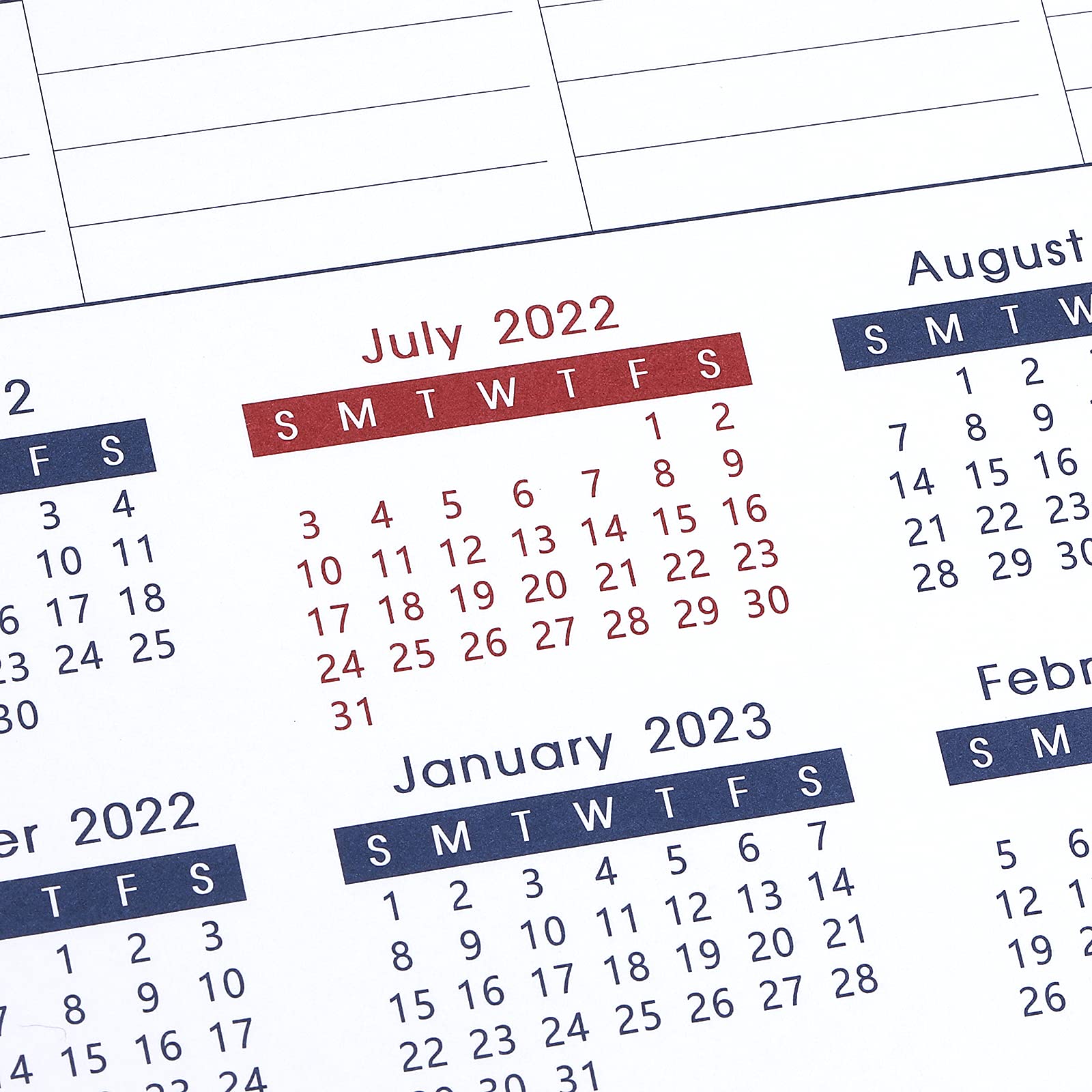 2022-2023 Wall Calendar - 18 Months Wall Calendar 2022-2023, Jan 2022 ...