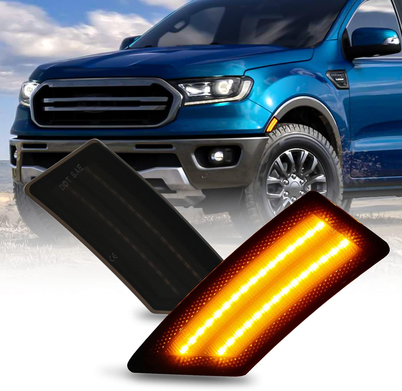 Amazon.com: Morimoto XB LED Side Markers, Smoked Housing, Fits Ford ...