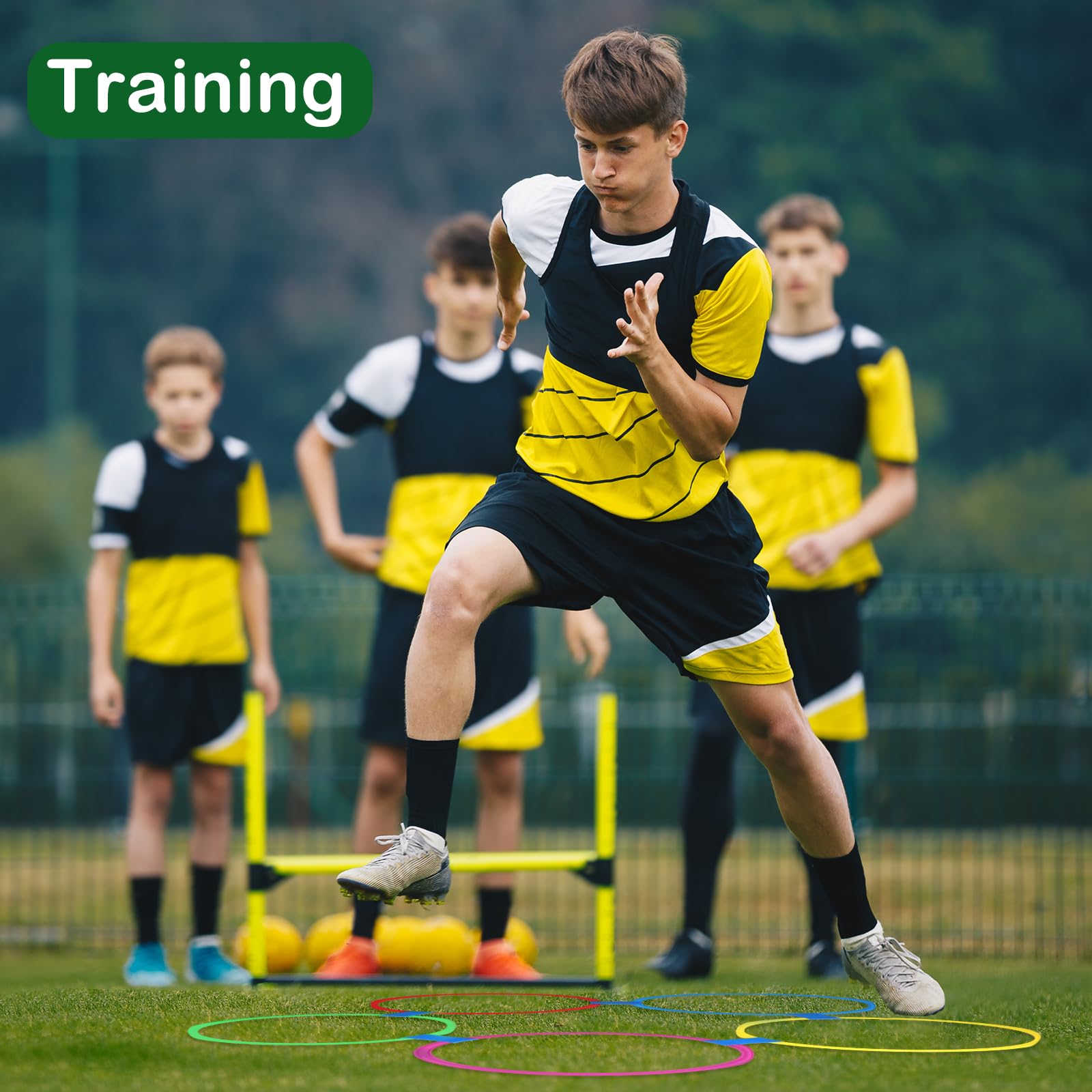 Snapklik.com : 24 Pack Agility Rings 15 Inch Speed Training Hopscotch ...
