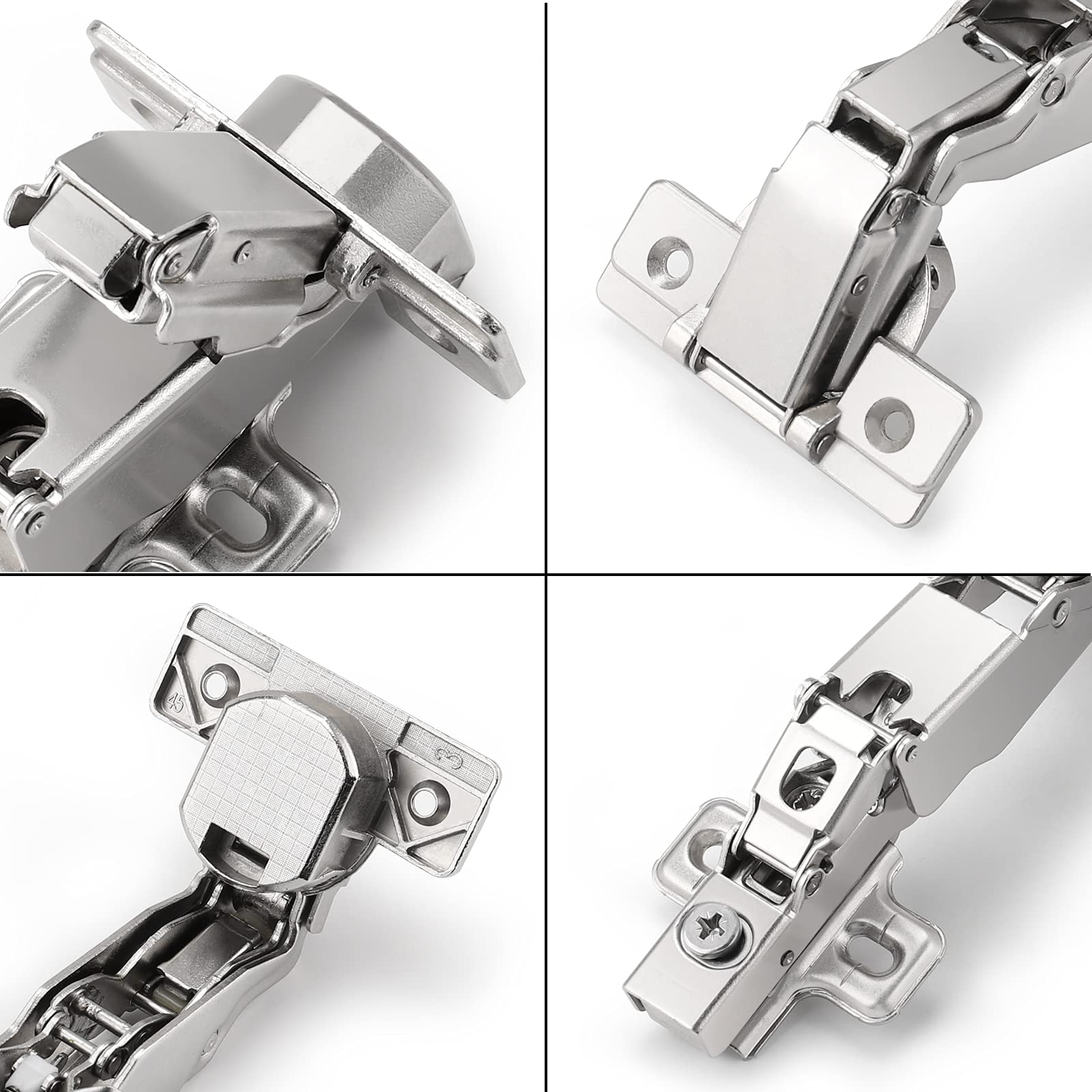 4 X Probrico 165 Degree Kitchen Cabinet Folding Hinge Soft Close ...
