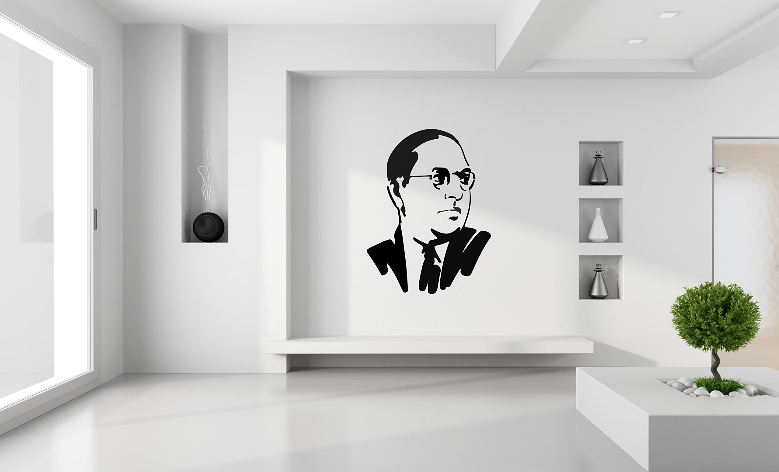 Buy PEACOCKRIDE Vinyl Dr. Ambedkar Wall Sticker (Black) Online at Low ...
