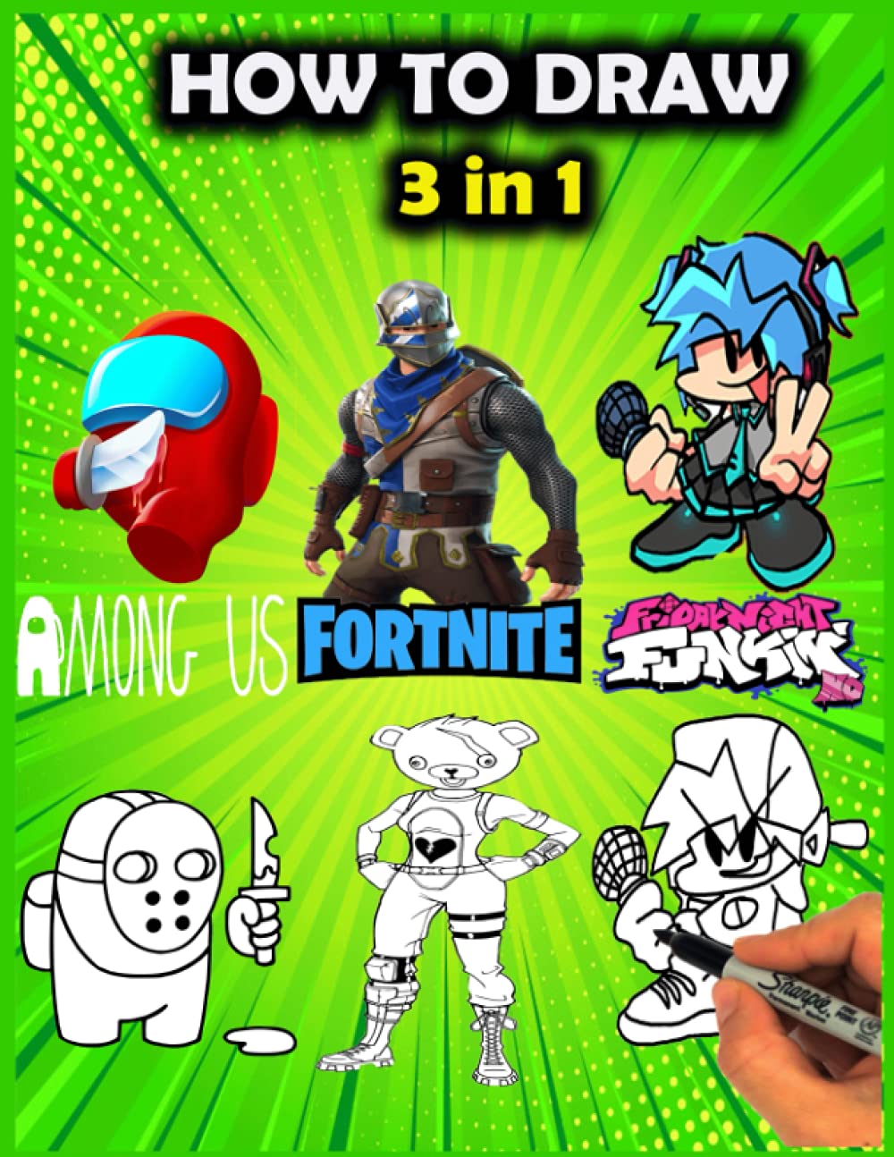 How To Draw 3 In 1 Friday Night Funkin Fortnite | Desertcart Kenya