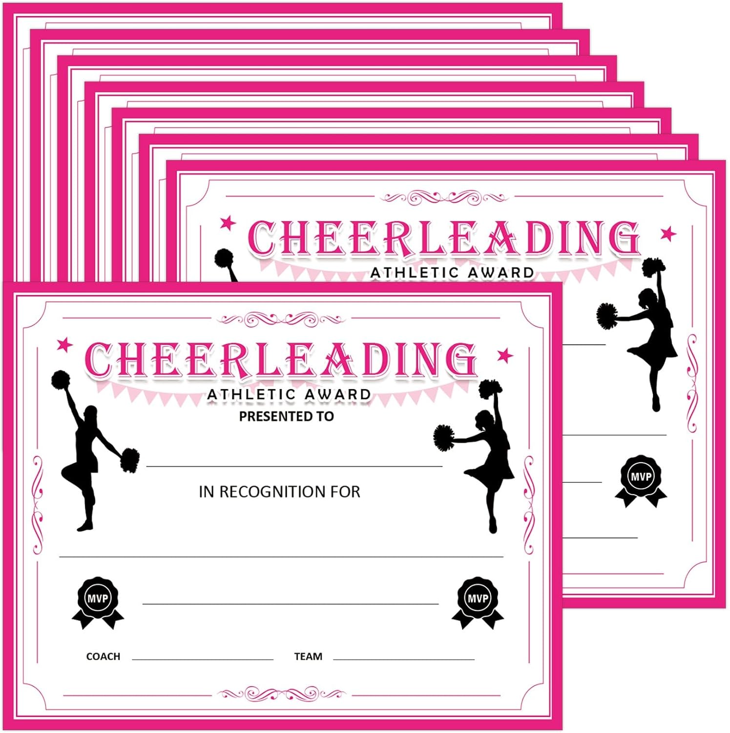 Amazon.com : 8x10 Inches Cheerleading Certificate Achievement ...