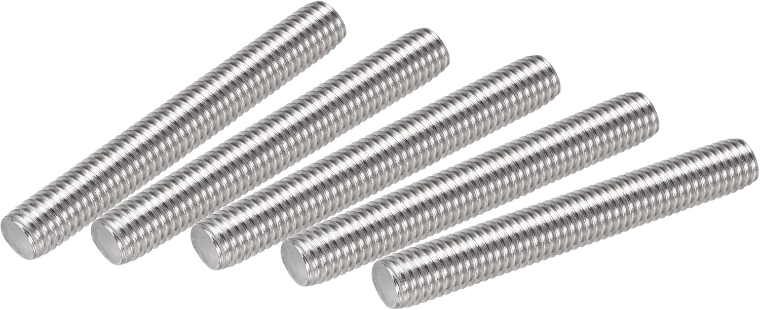 Amazon.com: uxcell 5Pcs M10 x 70mm Fully Threaded Rod 304 Stainless ...