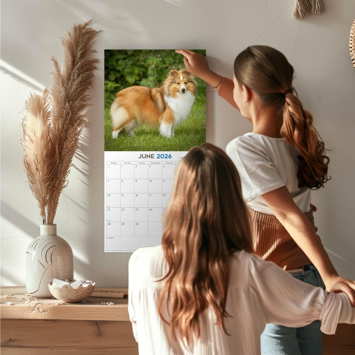 Snapklik.com : 2026 Shetland Sheepdog Calendar - Dog Breed Wall ...