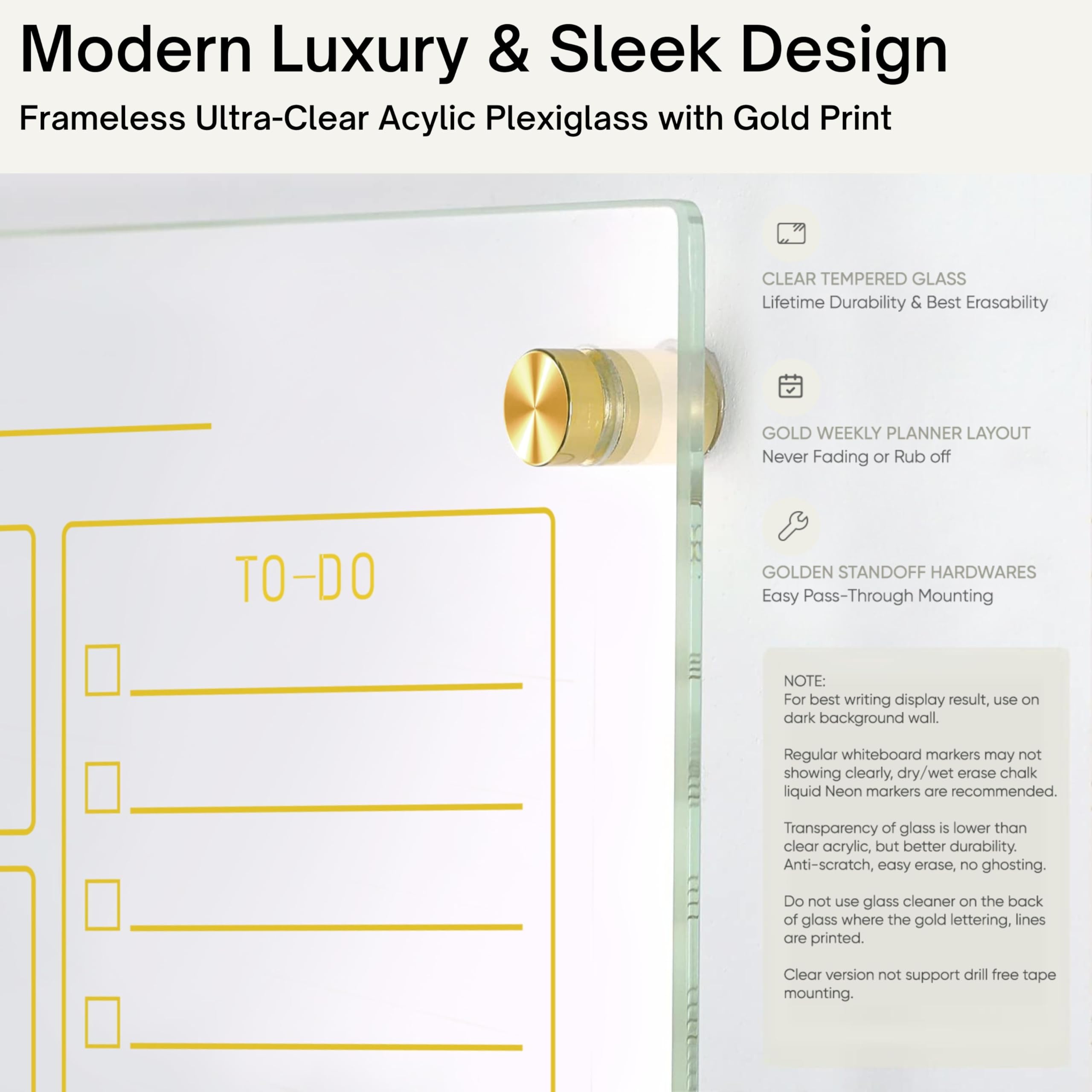 Snapklik.com : Premium Ultra-Clear Acrylic Wall Calendar Dry Erase ...