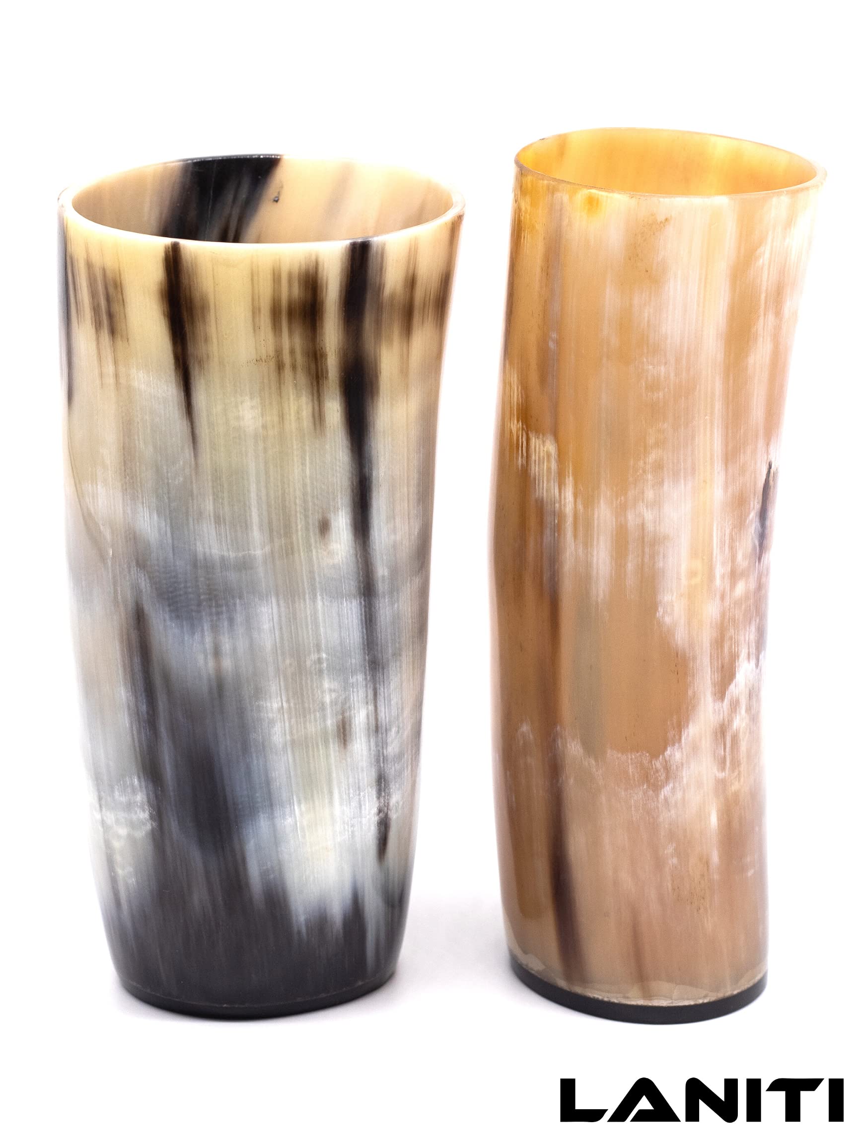 Viking Drinking Horn Handmade Natural Genuine Ox Horn Cups Artisans ...