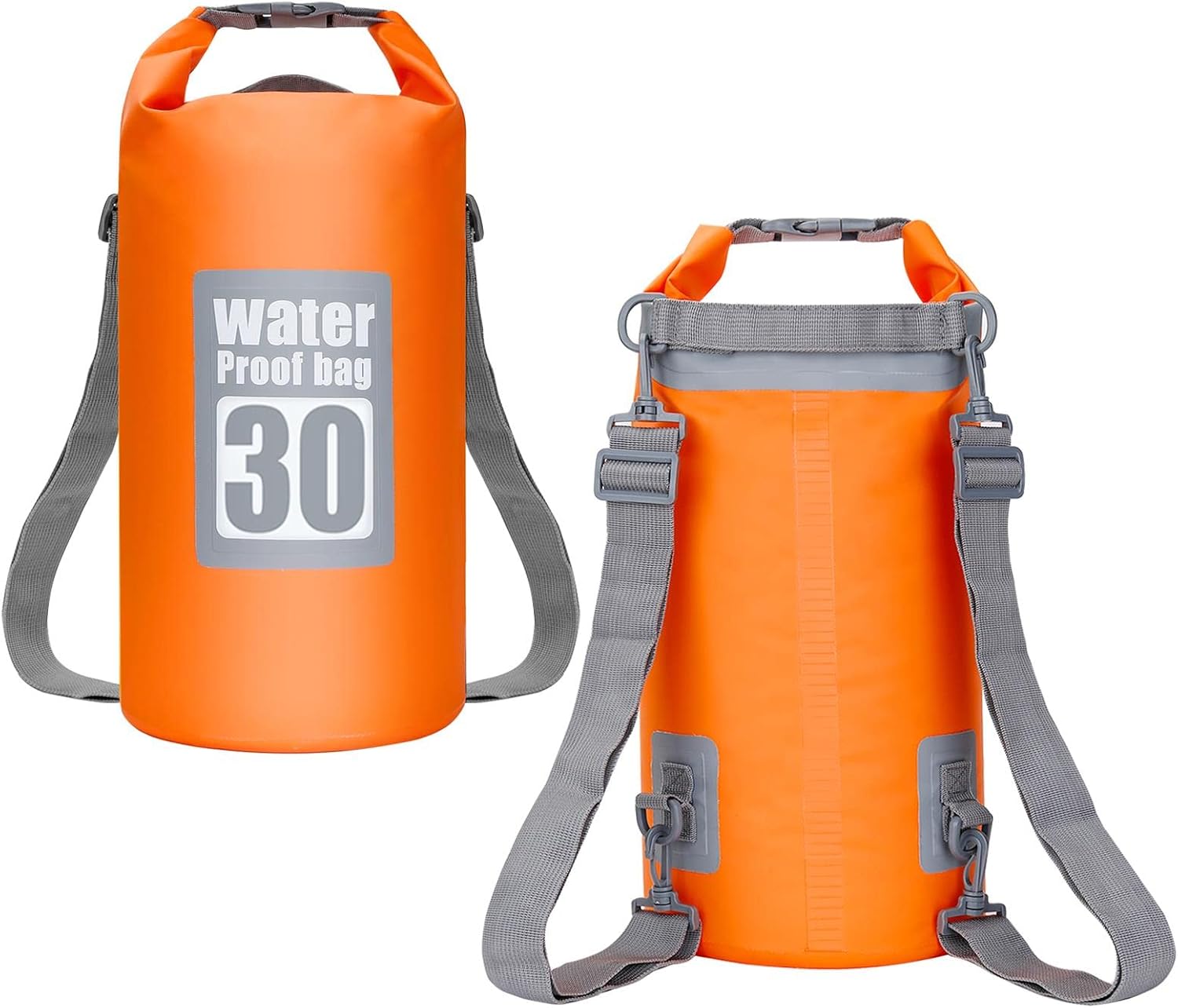 32nd Waterproof PVC Dry Bag Sack Roll Top Rucksack with Adjustable ...