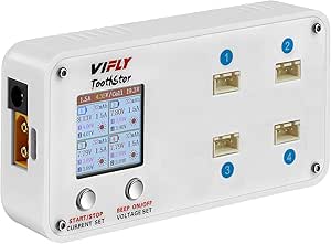Amazon.com: VIFLY ToothStor 4-Port 2S LiPo Balance Charger with Storage ...