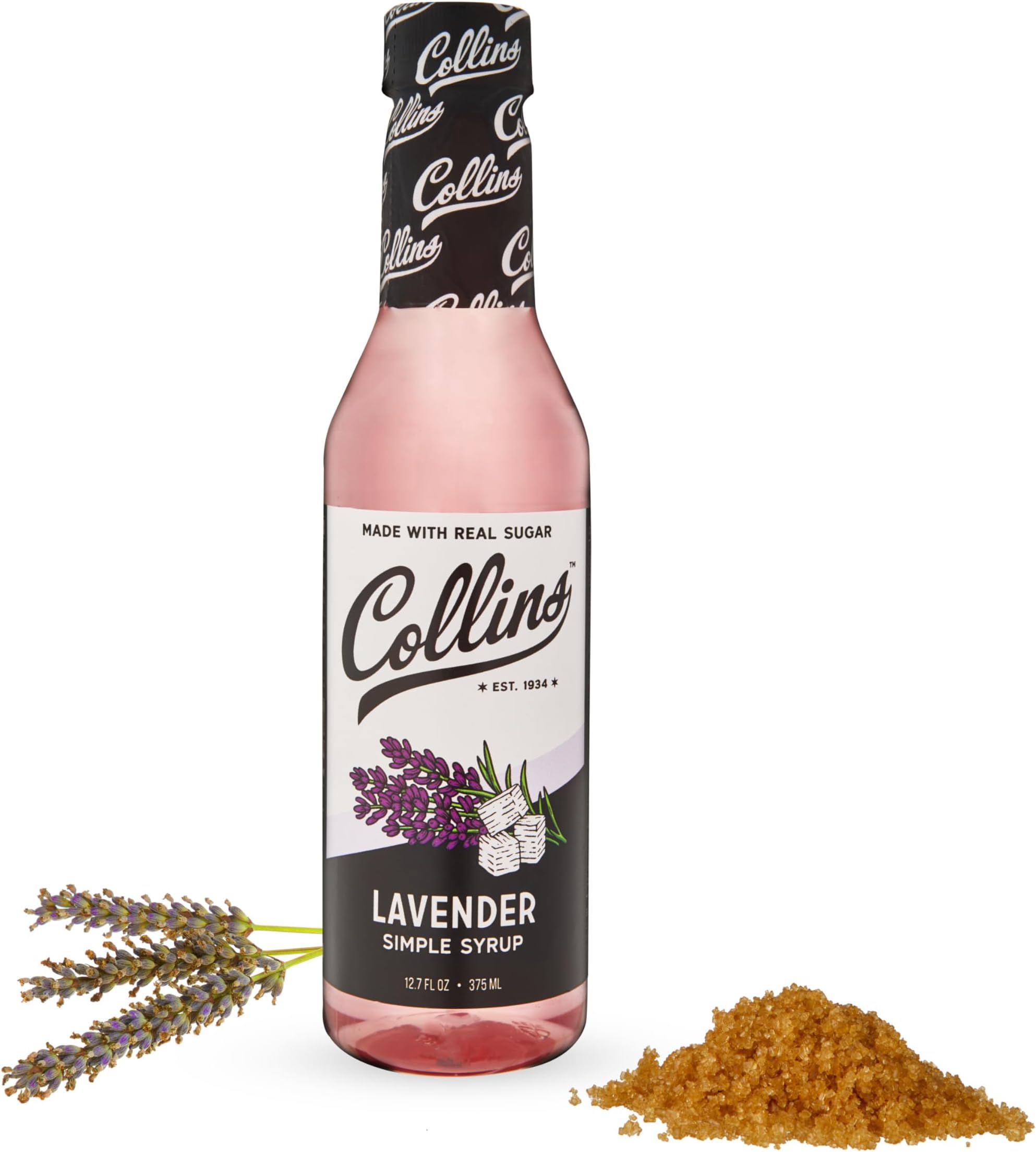 Amazon.com: Collins Lavender Syrup - Lavender Simple Syrup Real Sugar ...