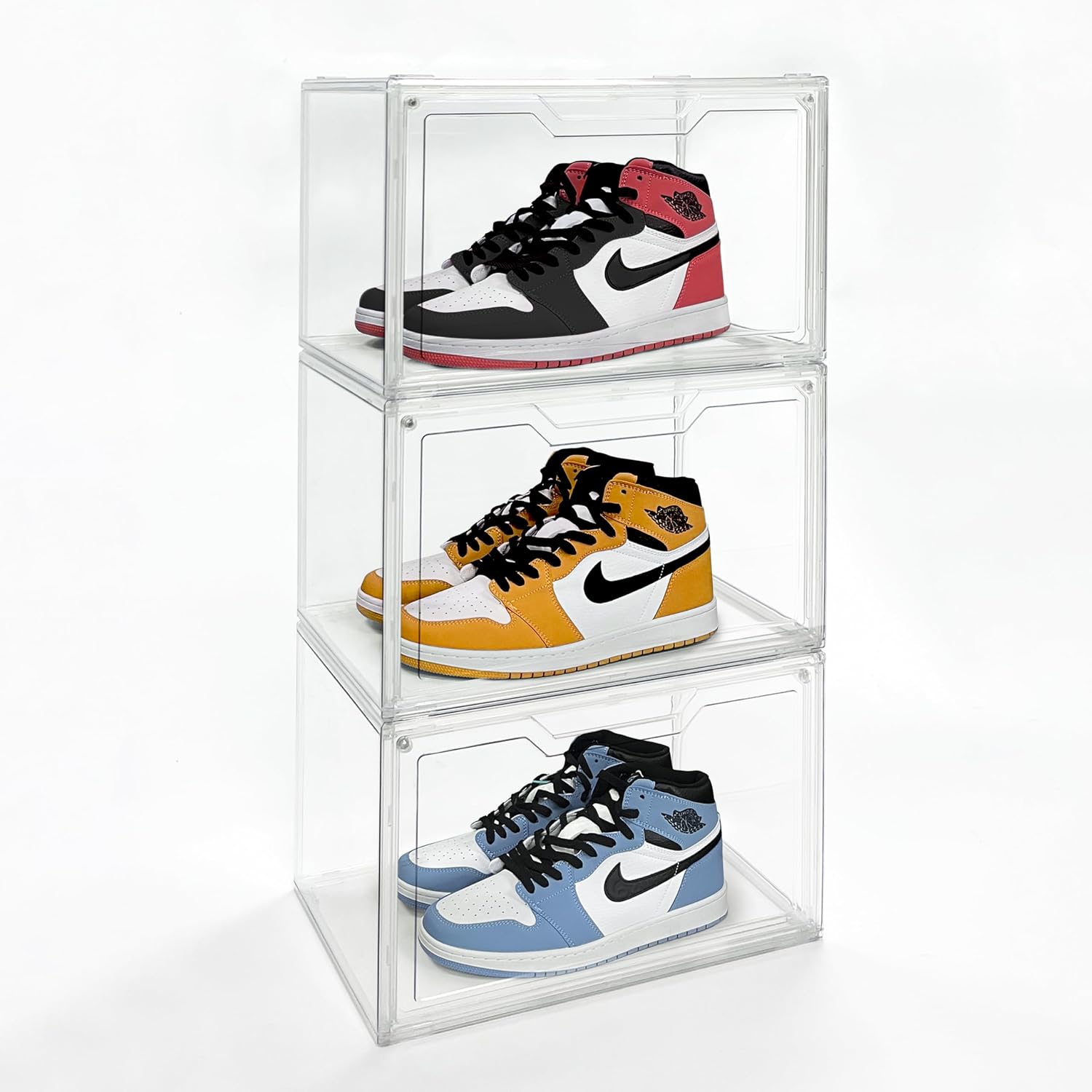 Amazon.com: JingPieCle Acrylic Display Shoe Box 3Pack, Ultra Clear ...