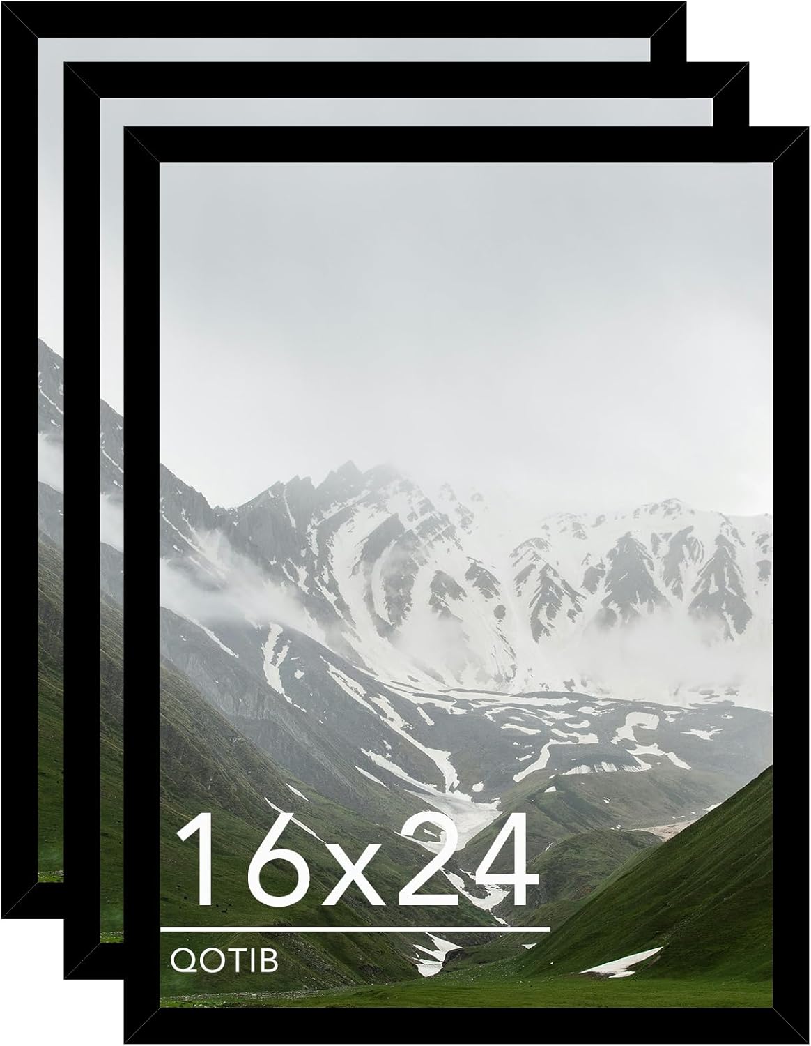 Amazon.com - QOTIB 16x24 Picture Frame Black for Wall Mounting Set of 3 ...