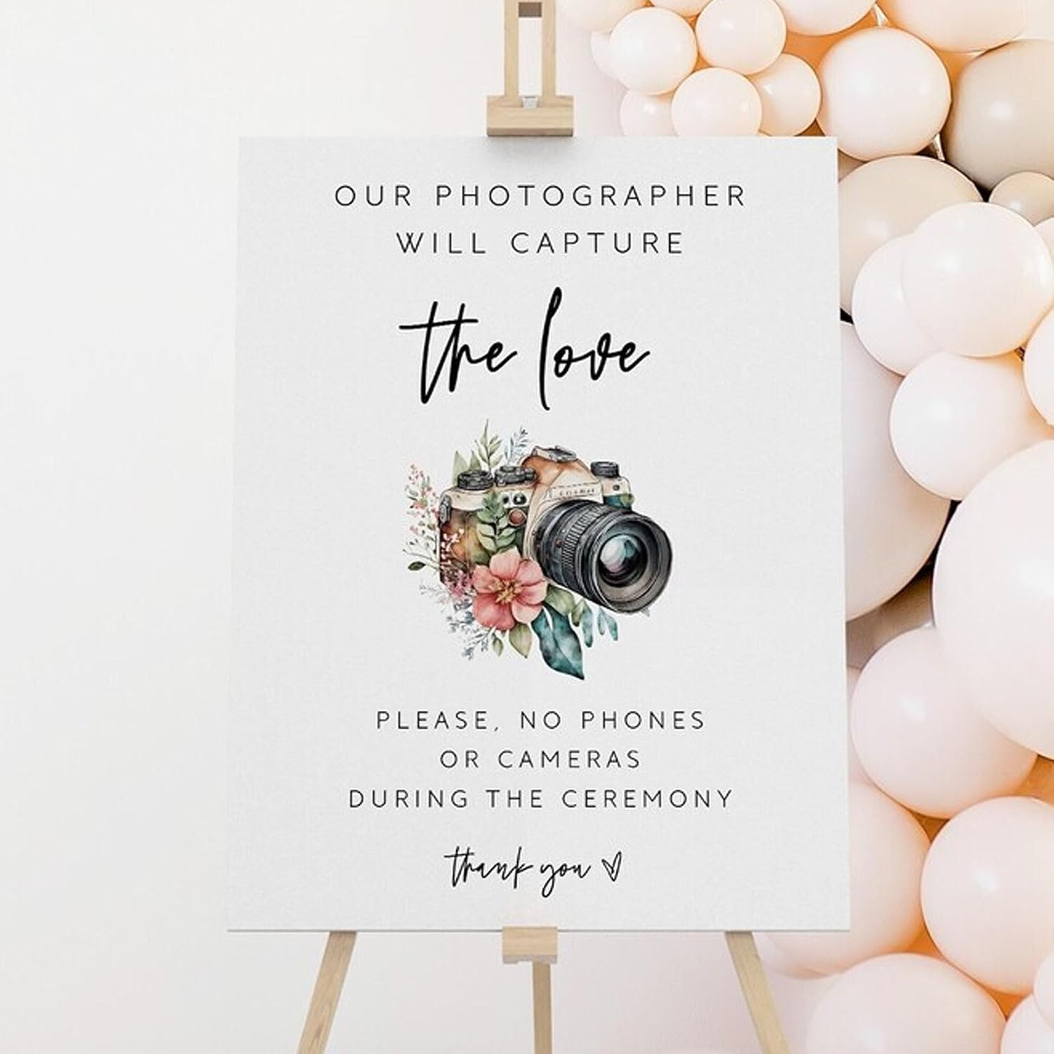 Amazon.com: Unplugged Wedding Ceremony Sign, Unplugged Wedding Sign ...